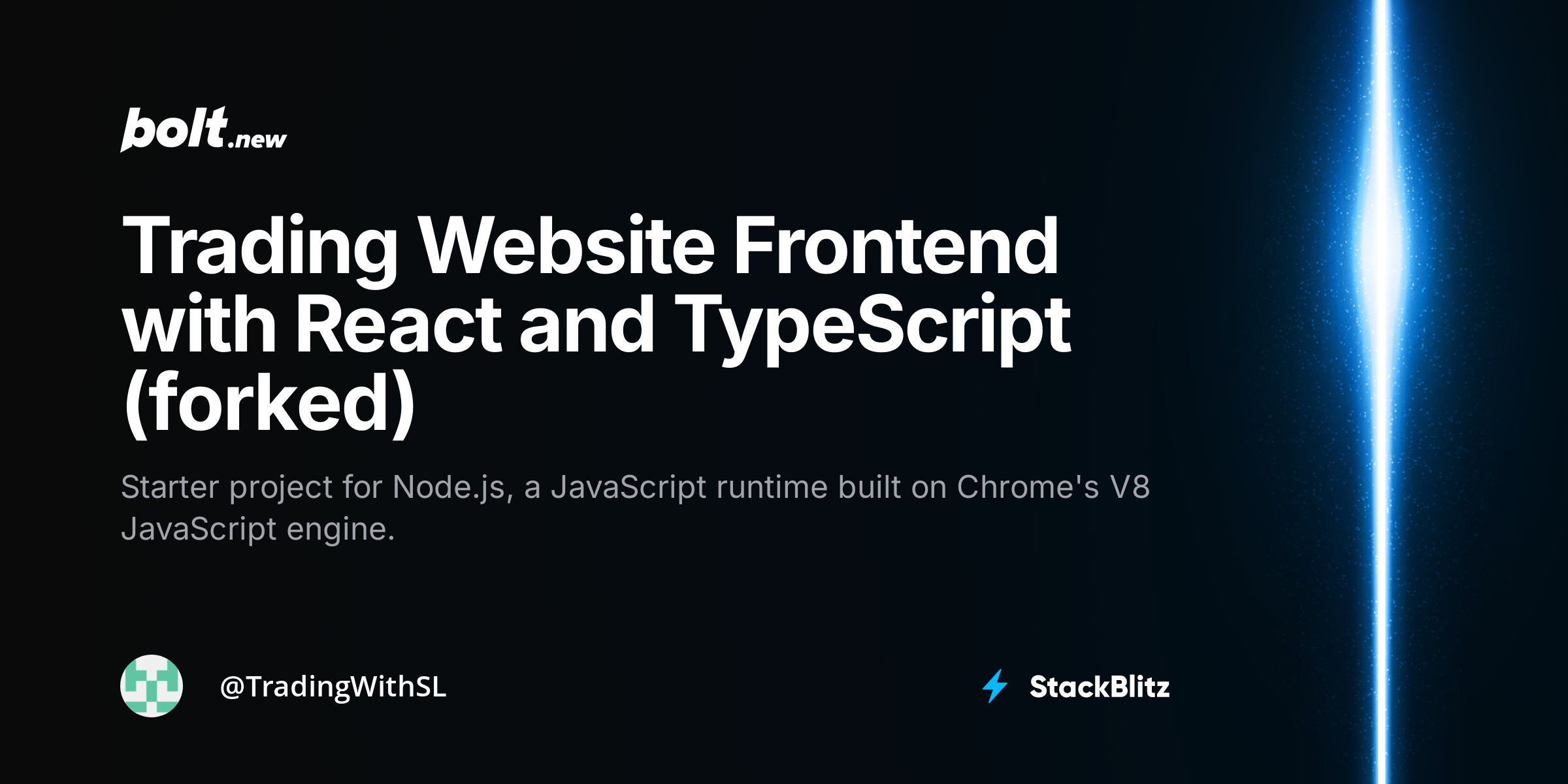 Trading Website Frontend with React and TypeScript (forked) - Bolt.new
