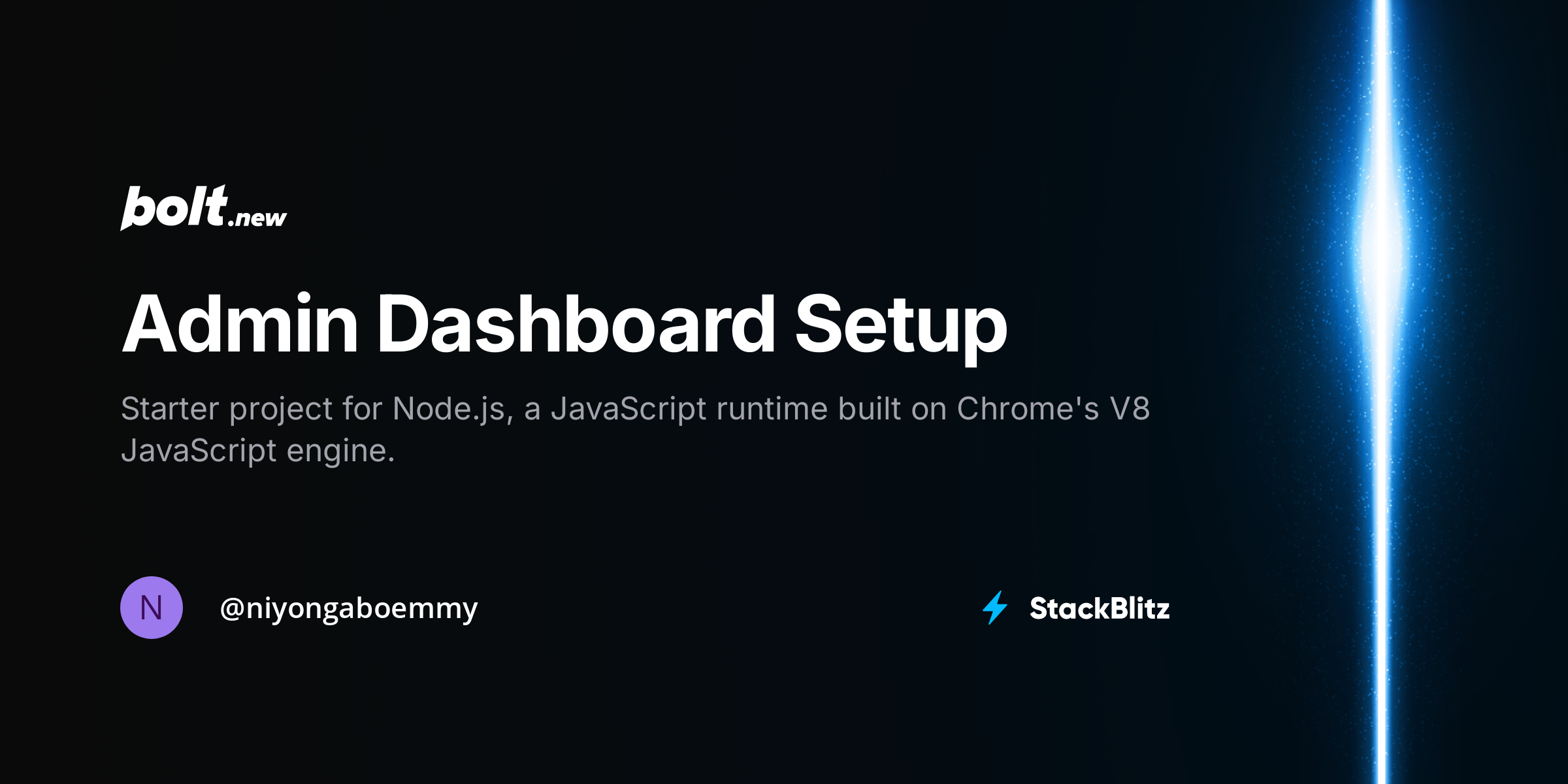 Admin Dashboard Setup