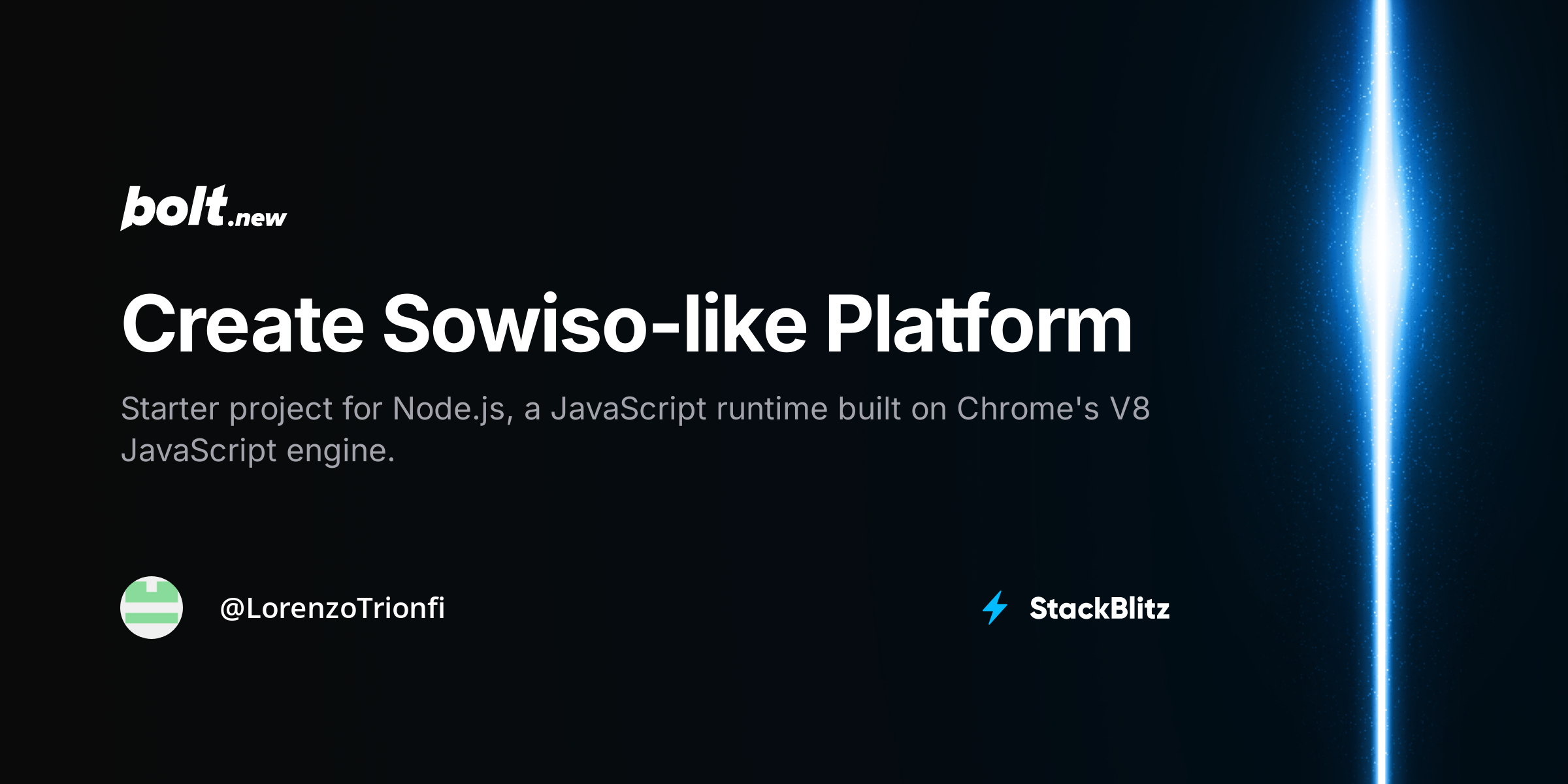 Create Sowiso-like Platform - Bolt.new