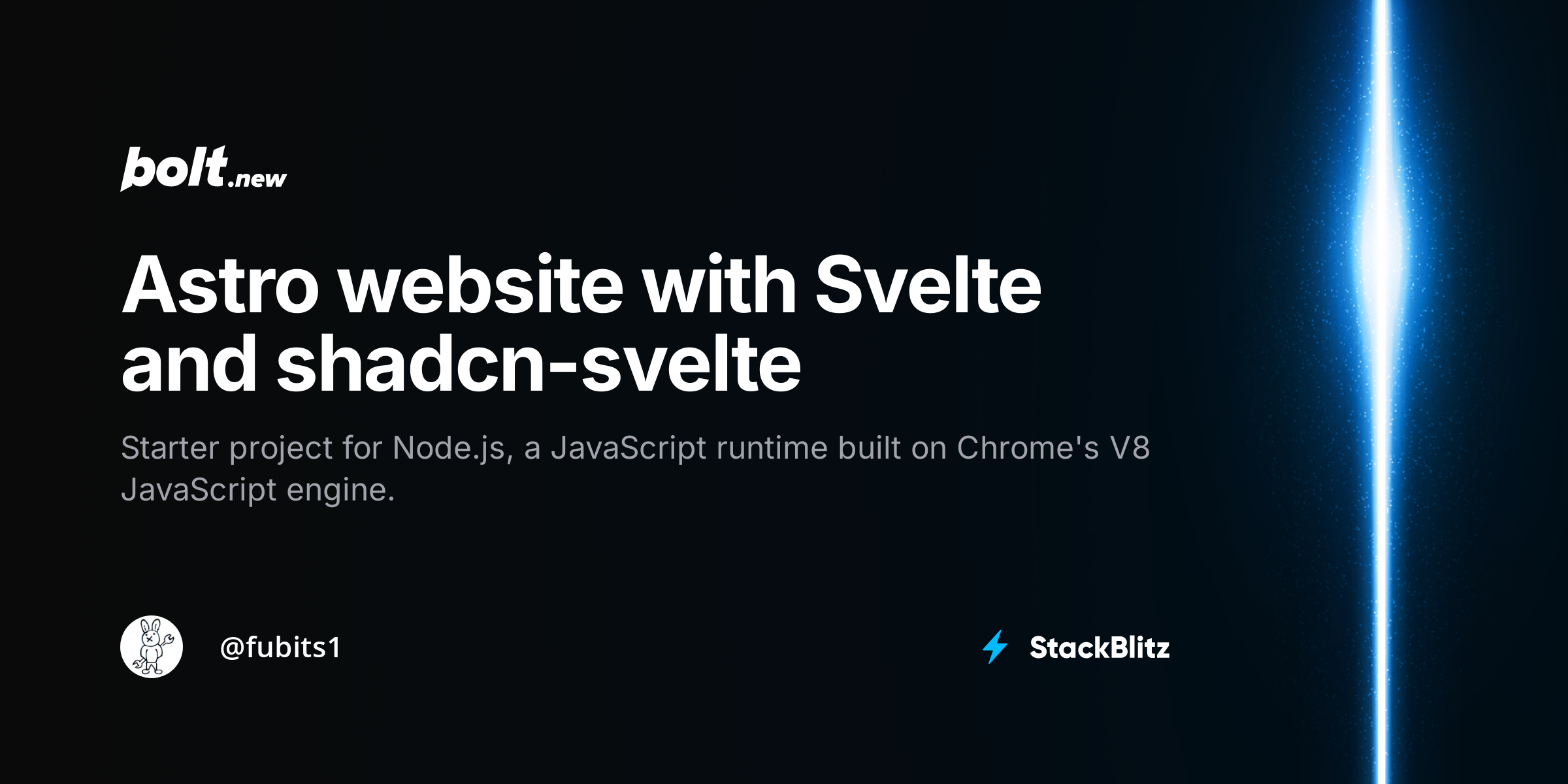 Astro website with Svelte and shadcn-svelte