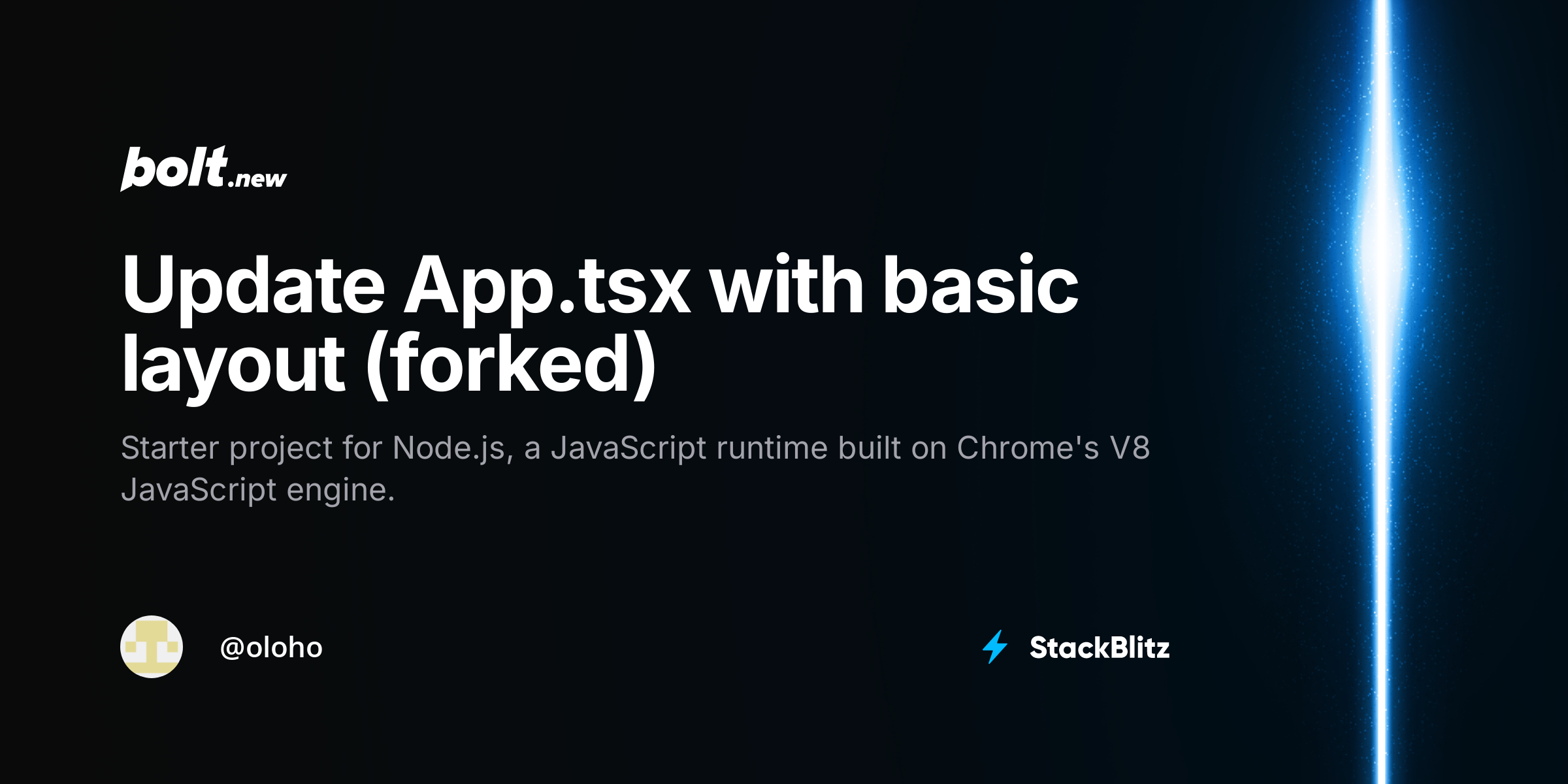 Update App.tsx with basic layout (forked) - Bolt.new