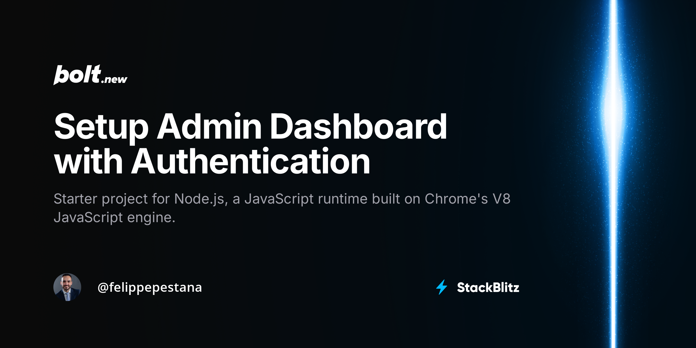 Setup Admin Dashboard with Authentication - Bolt.new