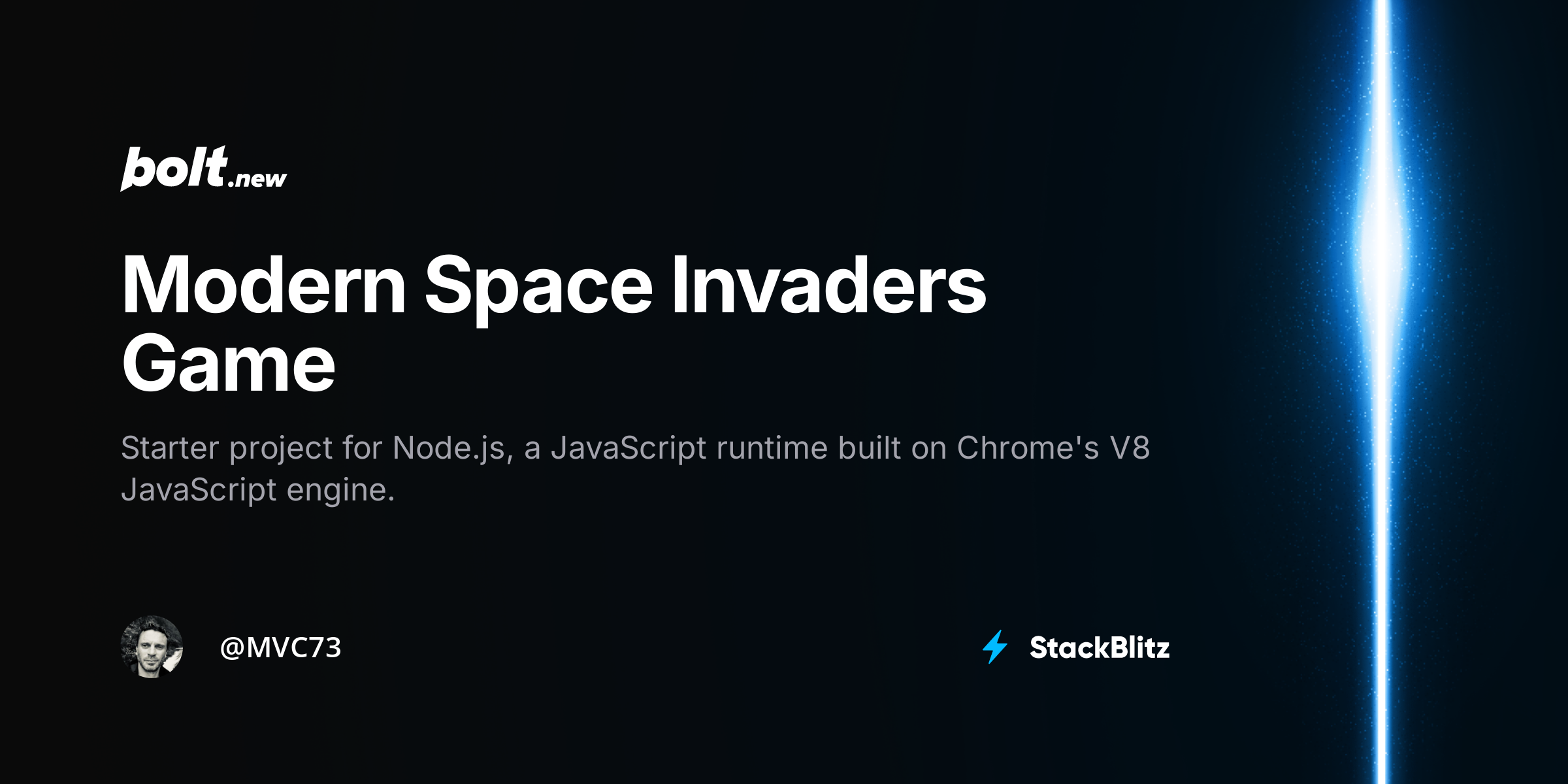 Modern Space Invaders Game - Bolt.new