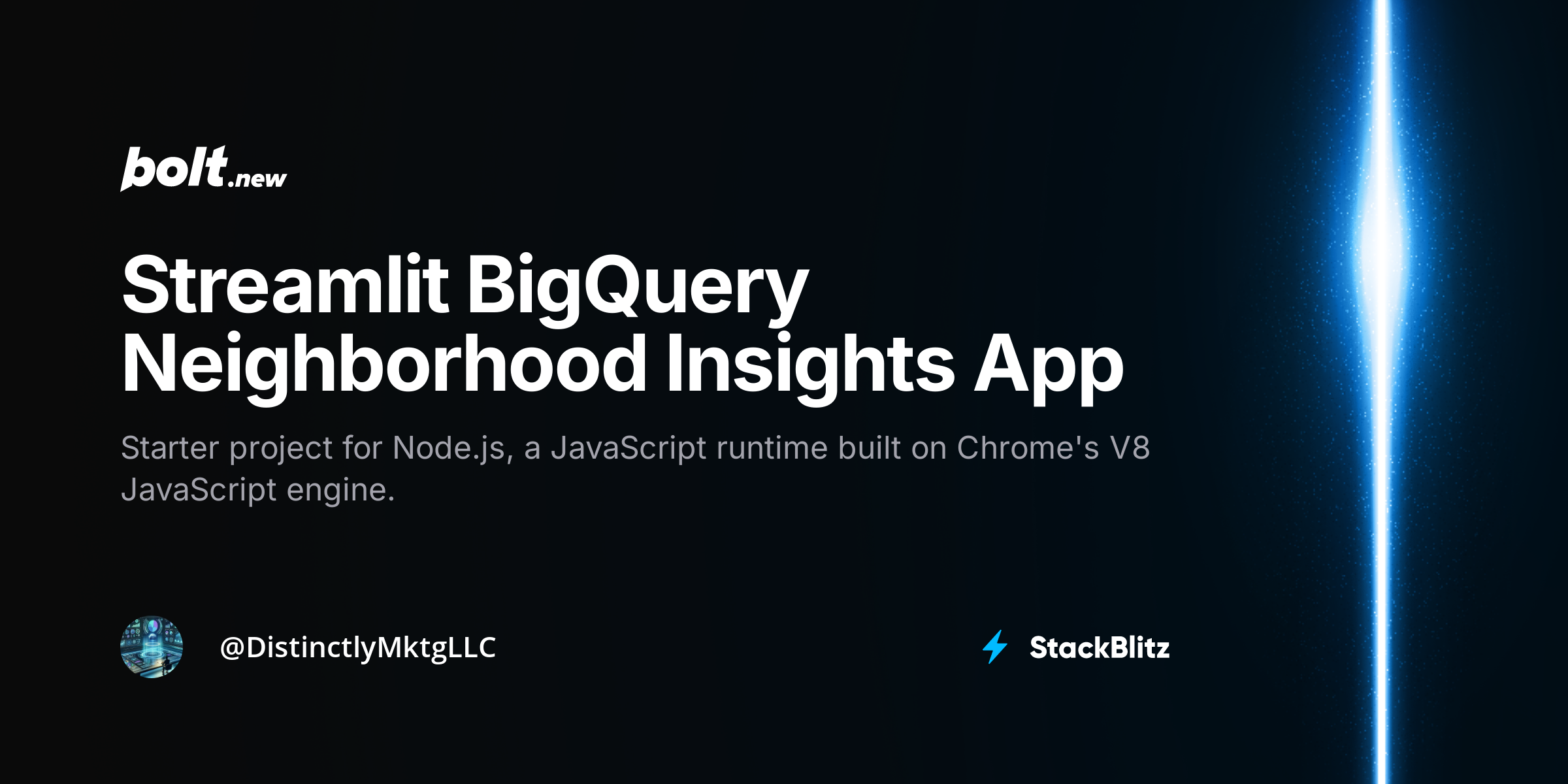 Streamlit BigQuery Neighborhood Insights App