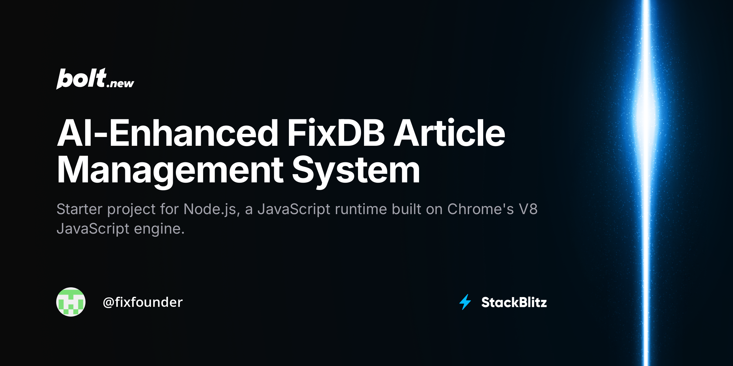 AI-Enhanced FixDB Article Management System - Bolt.new
