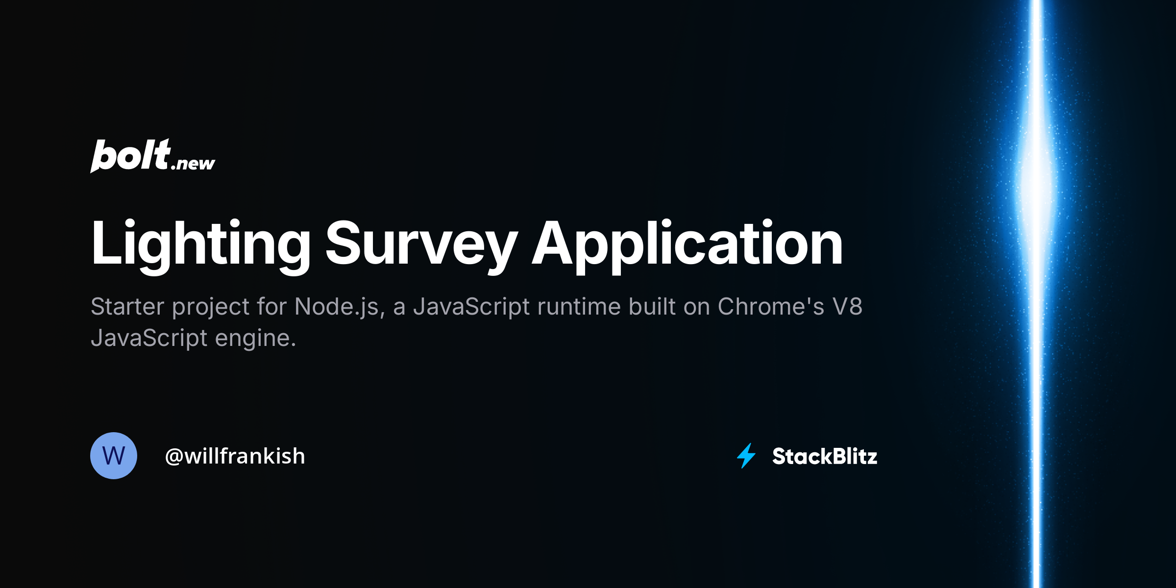 Lighting Survey Application - Bolt.new