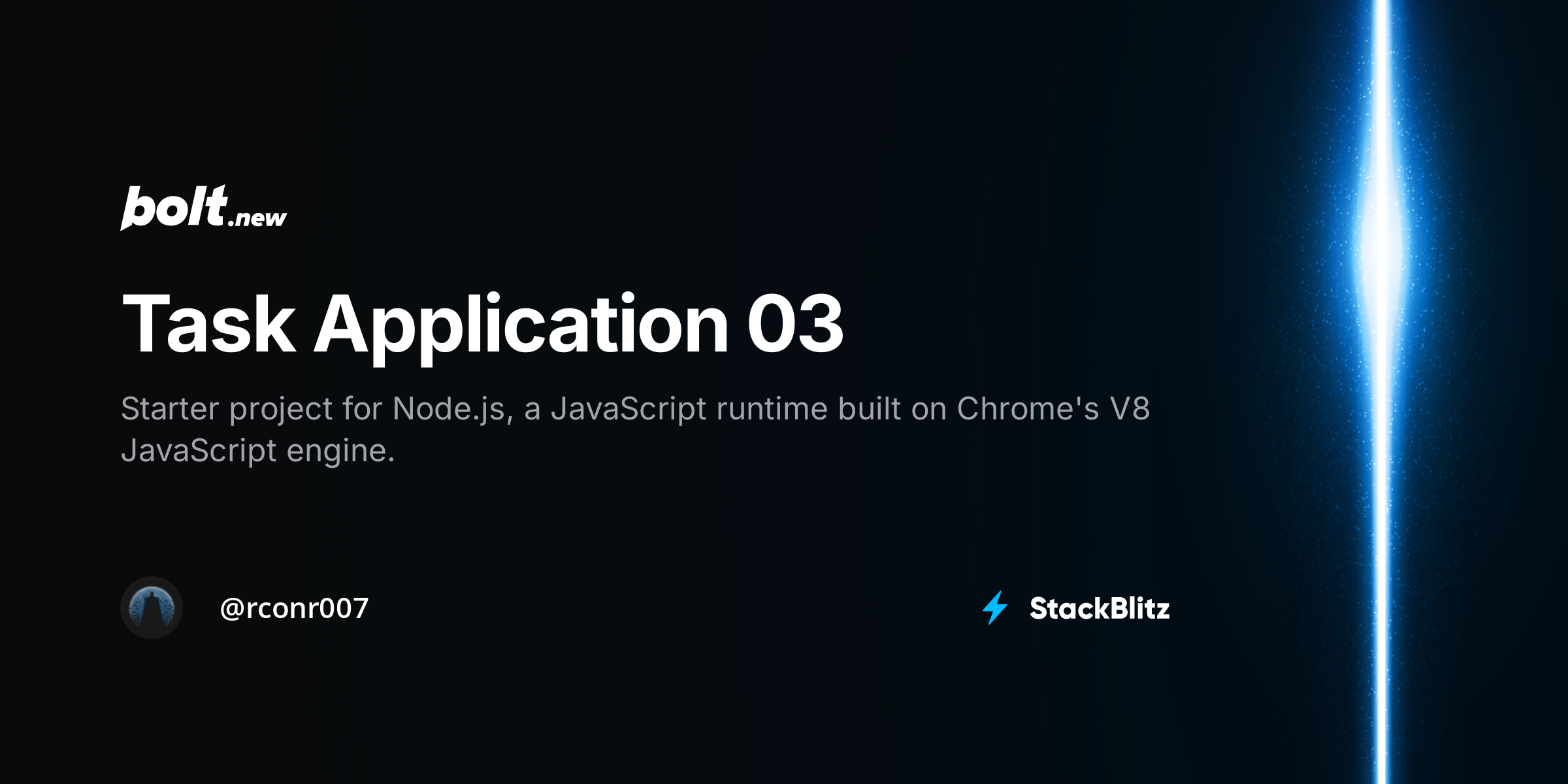 Task Application 03 - Bolt.new