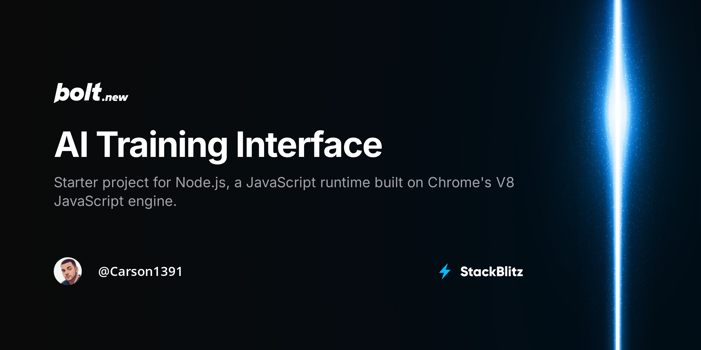 AI Training Interface - Bolt.new