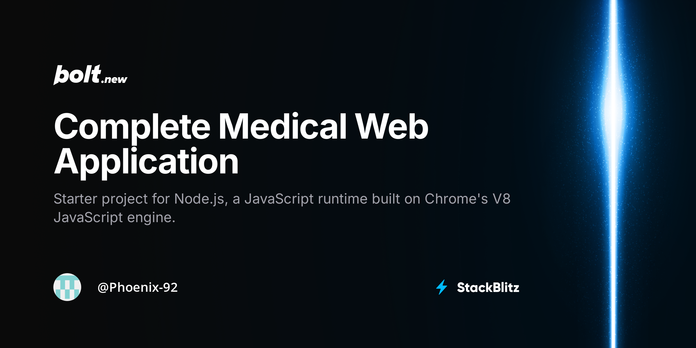 Complete Medical Web Application - Bolt.new