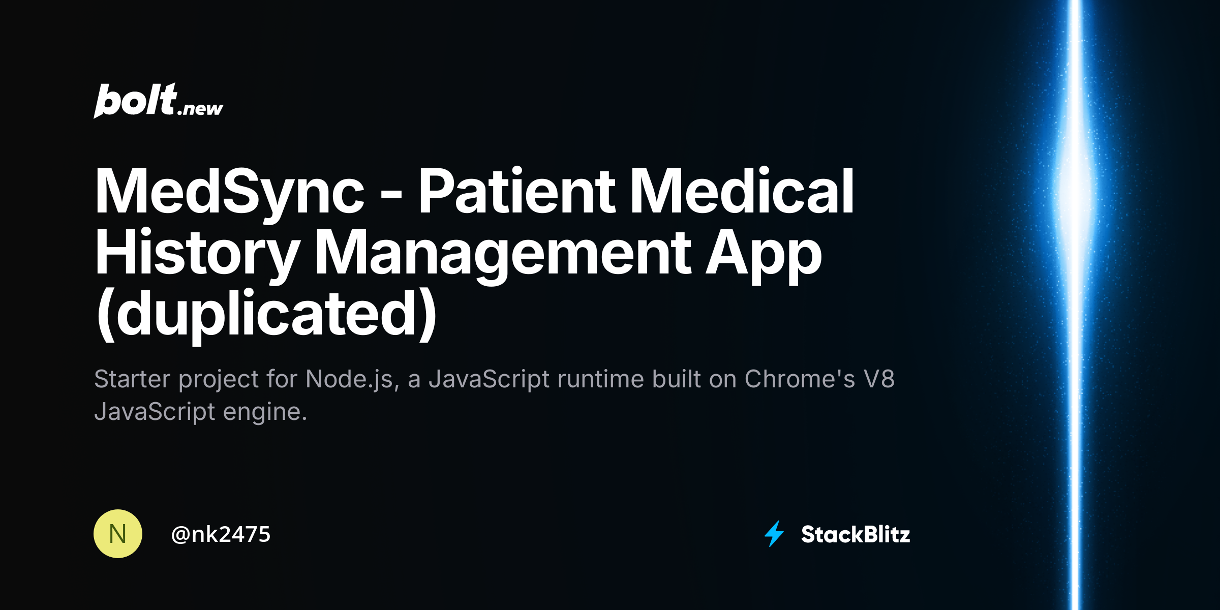 MedSync - Patient Medical History Management App (duplicated) - Bolt.new