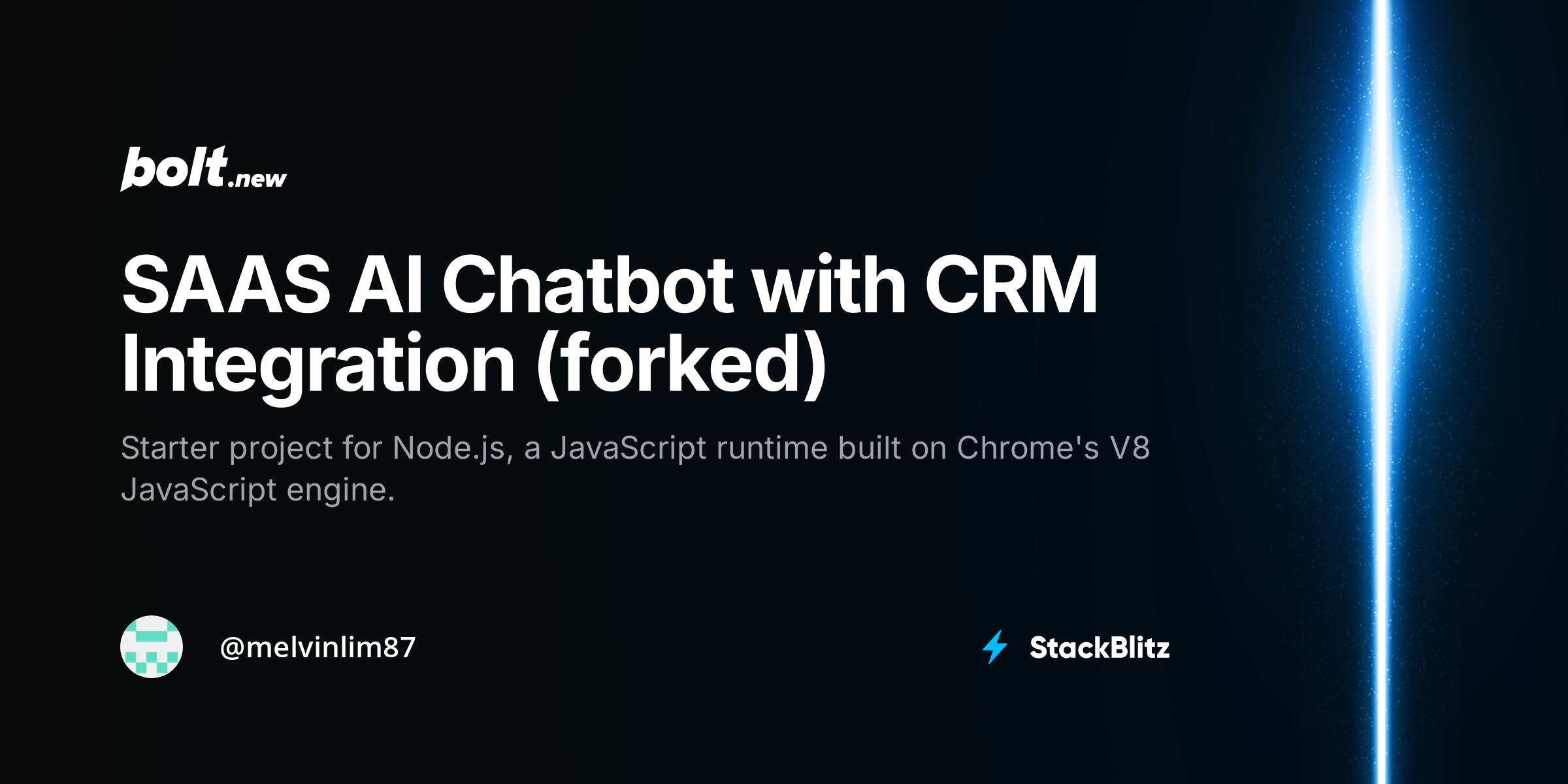 SAAS AI Chatbot with CRM Integration (forked) - Bolt.new