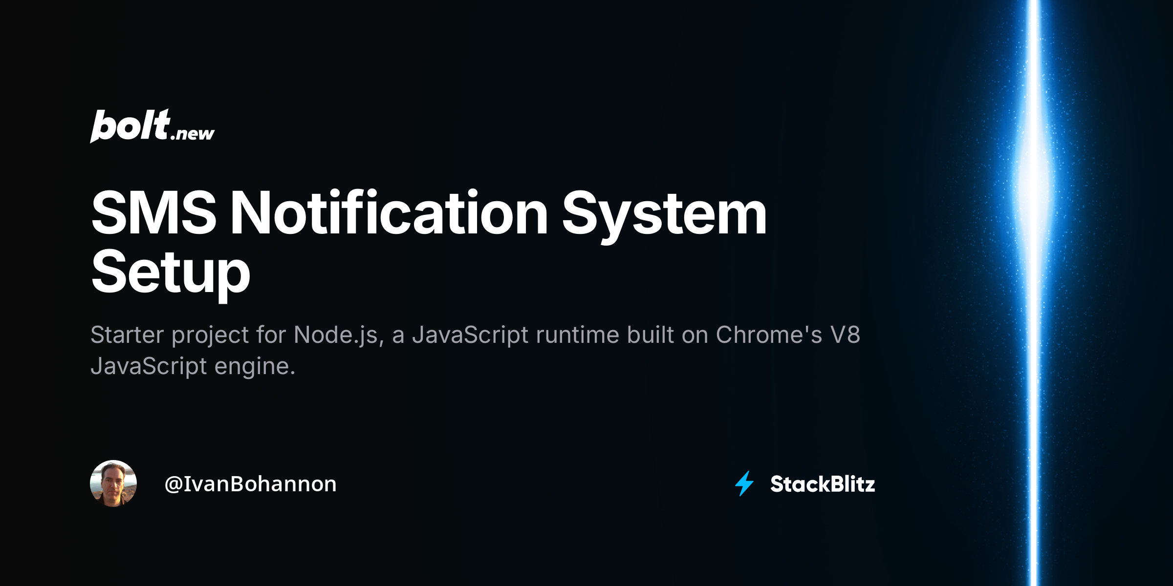 SMS Notification System Setup - Bolt.new