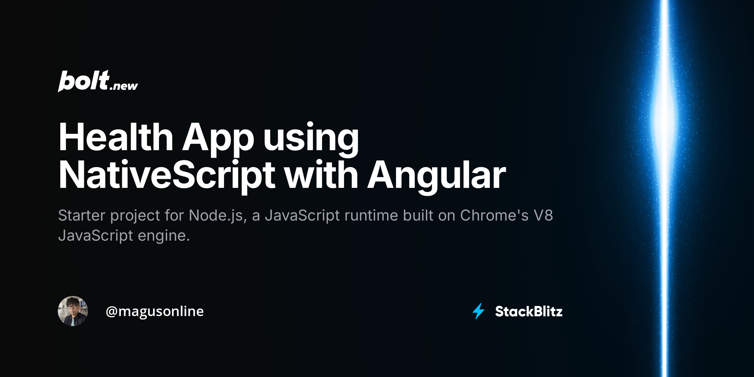 Health App using NativeScript with Angular - Bolt.new