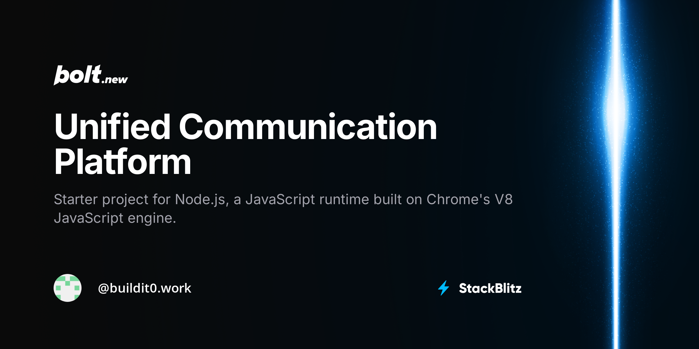 Unified Communication Platform - Bolt.new