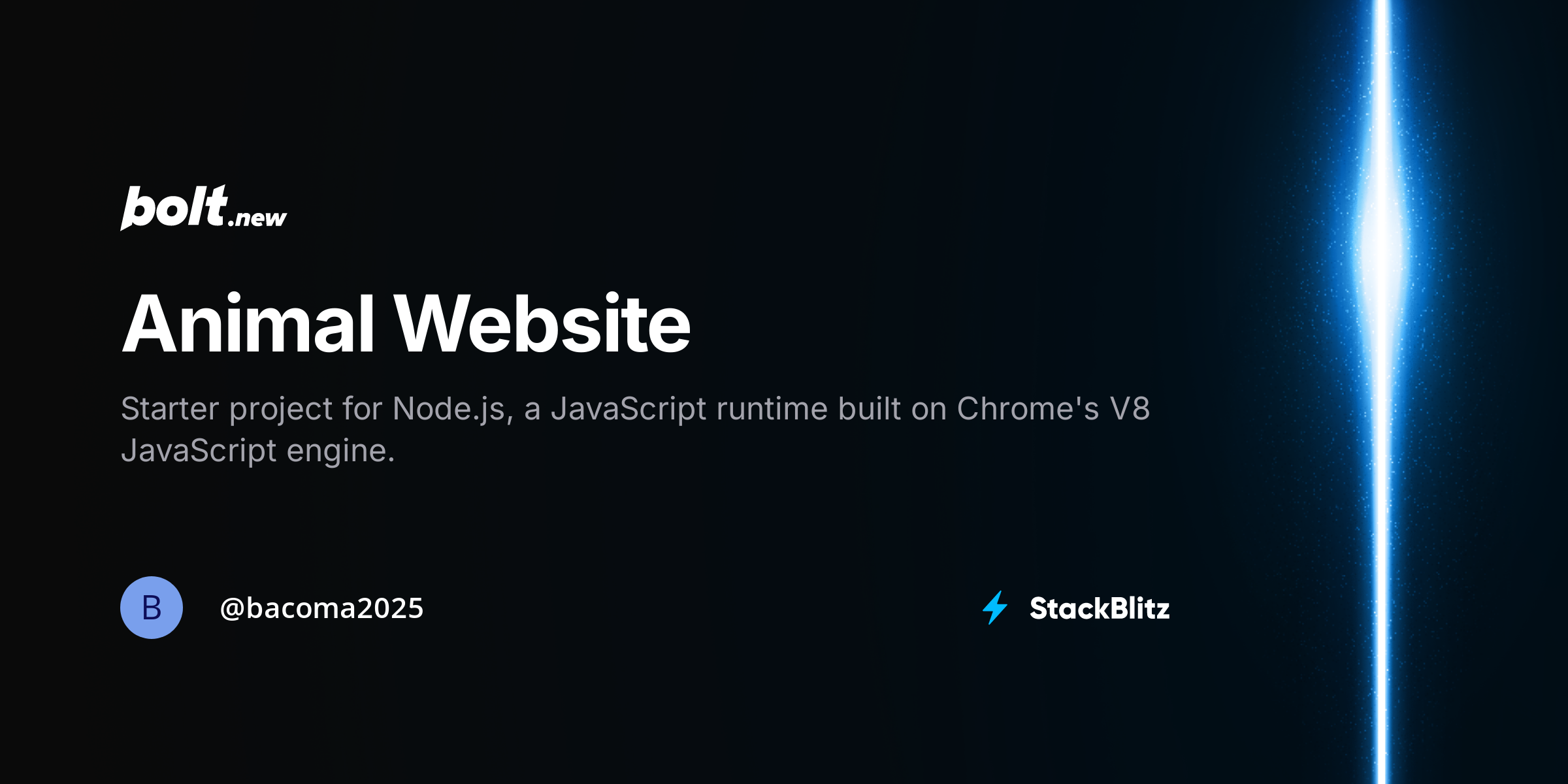 Animal Website - Bolt.new