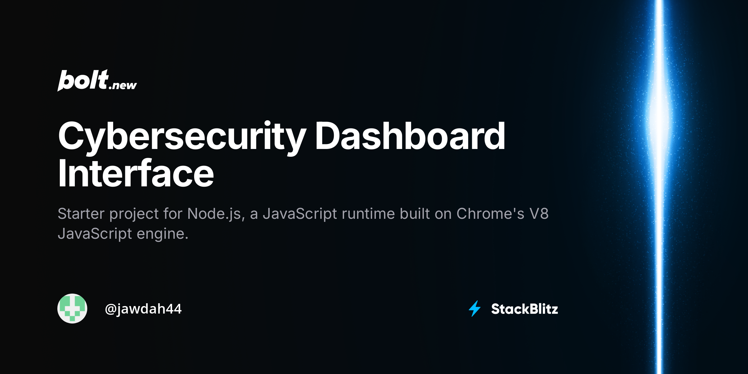 Cybersecurity Dashboard Interface - Bolt.new