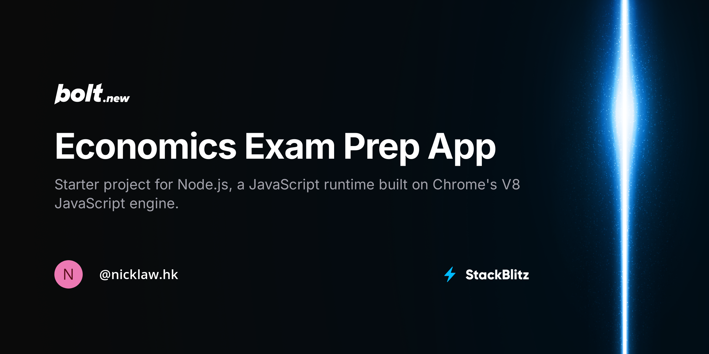 Economics Exam Prep App - Bolt.new