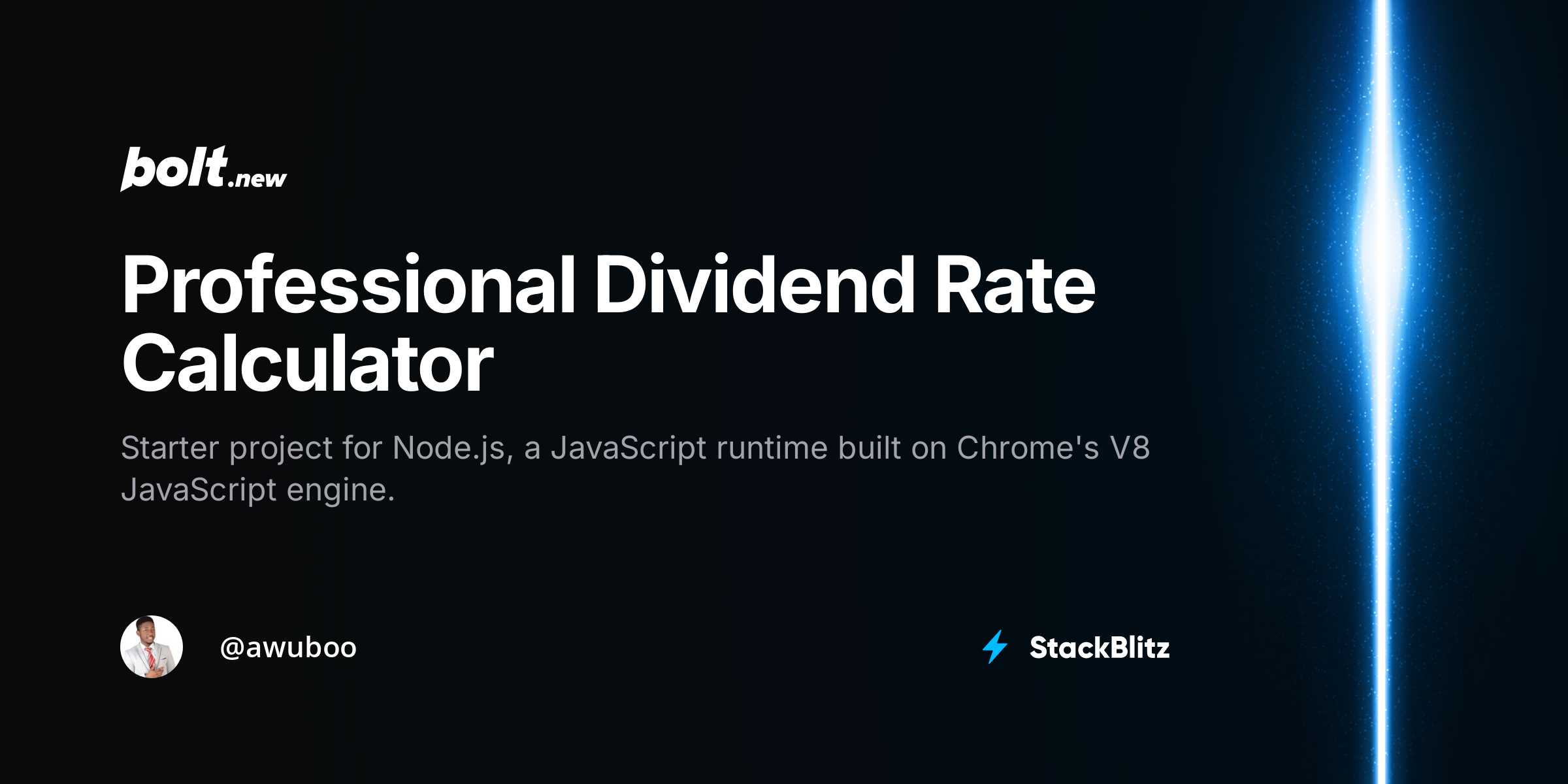 Professional Dividend Rate Calculator - Bolt.new