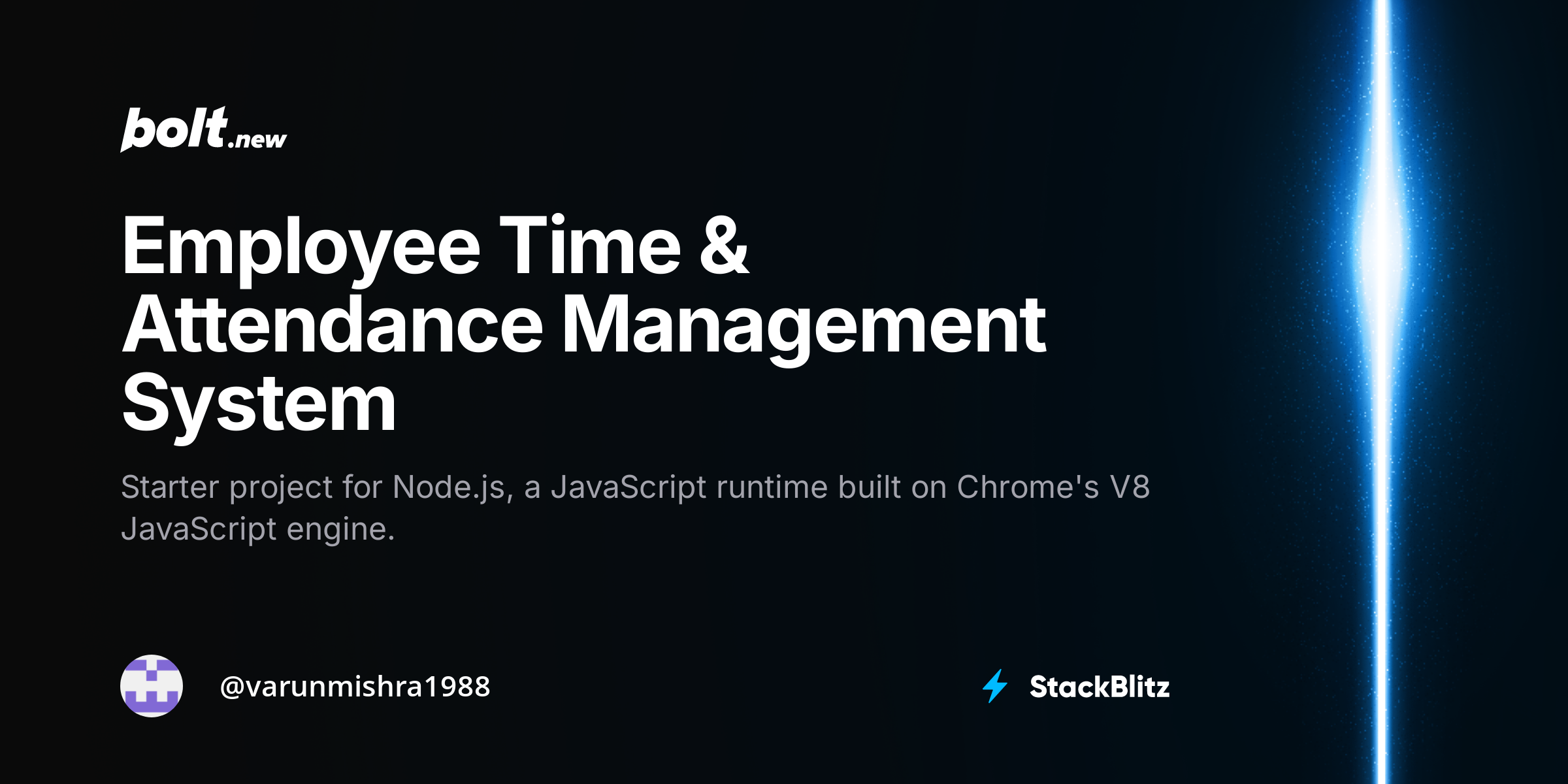 Employee Time & Attendance Management System - Bolt.new
