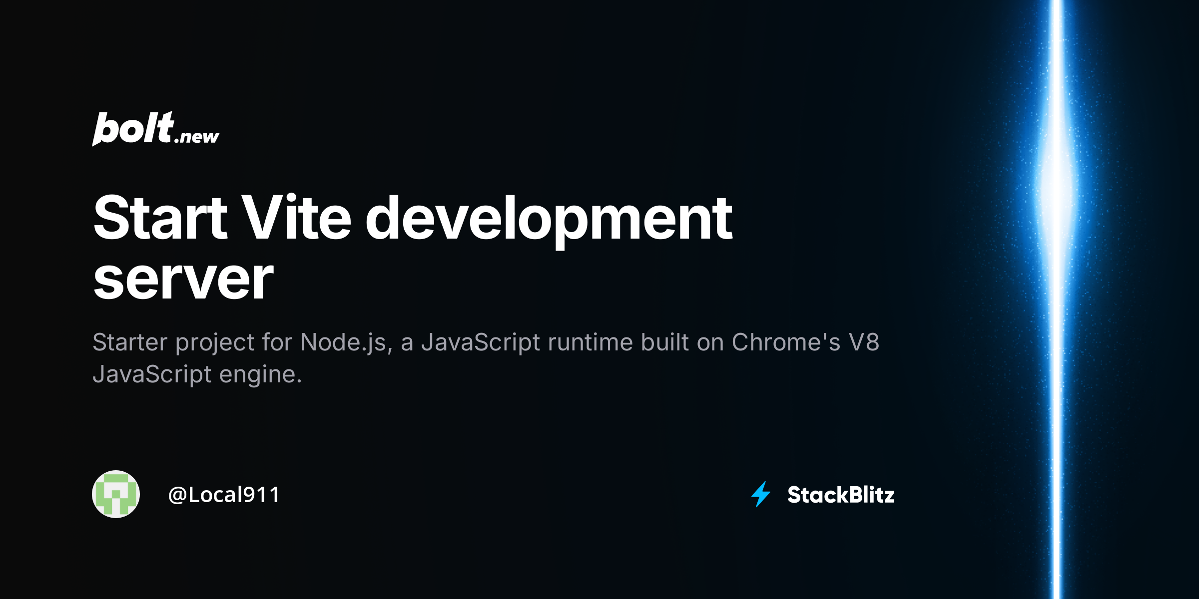 Start Vite development server