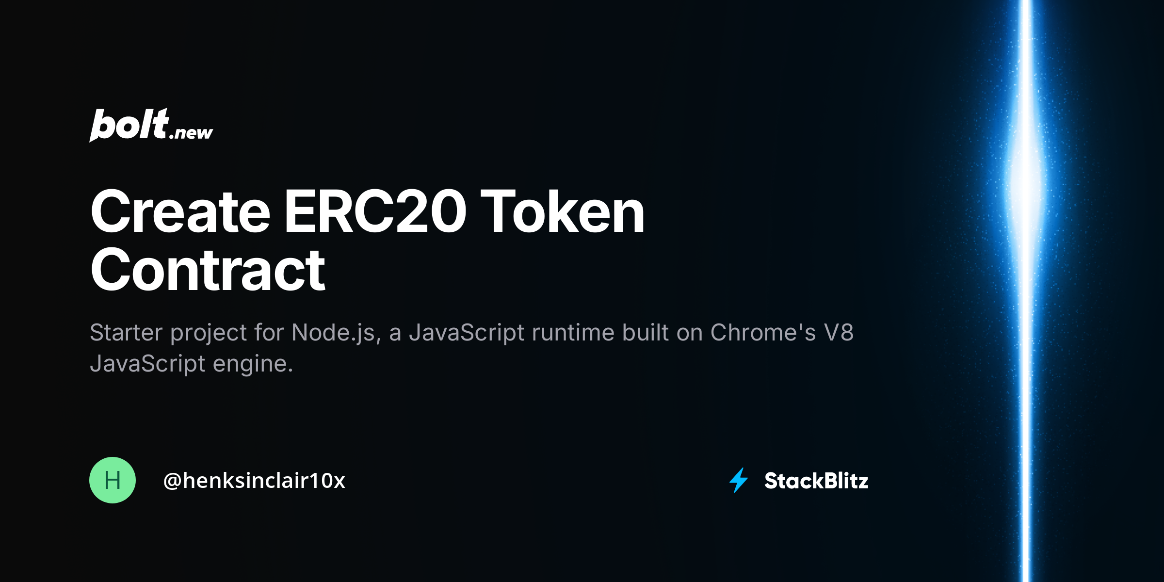 Create ERC20 Token Contract