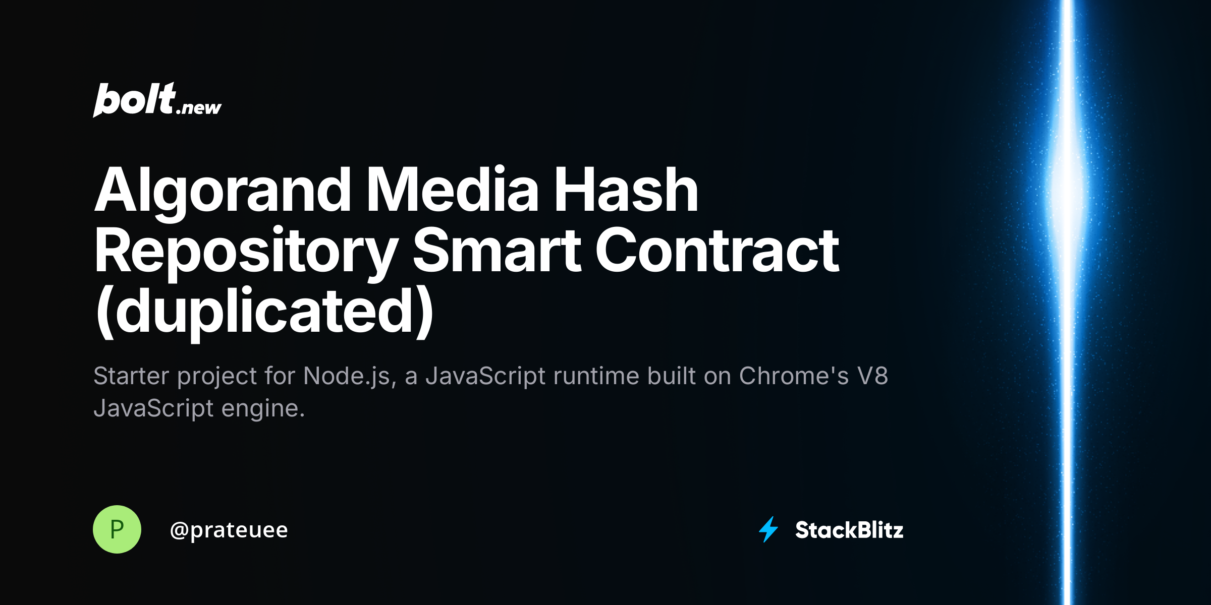 Algorand Media Hash Repository Smart Contract (duplicated) - Bolt.new