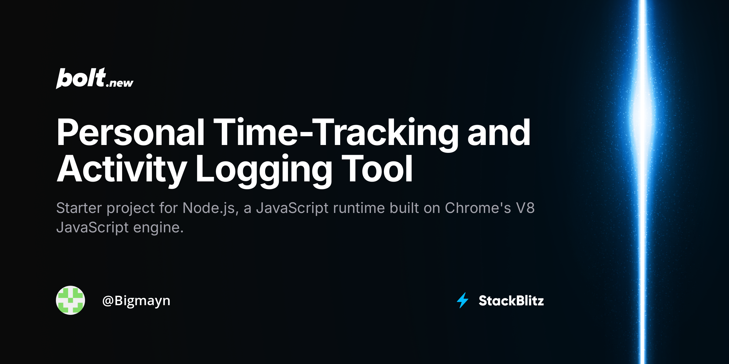 Personal Time-Tracking and Activity Logging Tool - Bolt.new