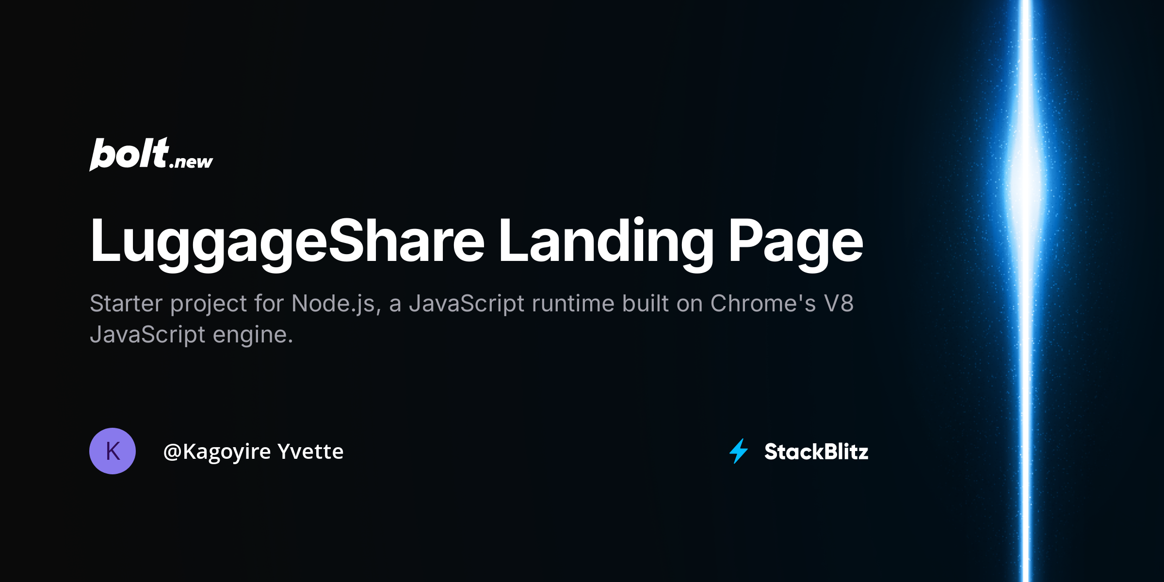 LuggageShare Landing Page
