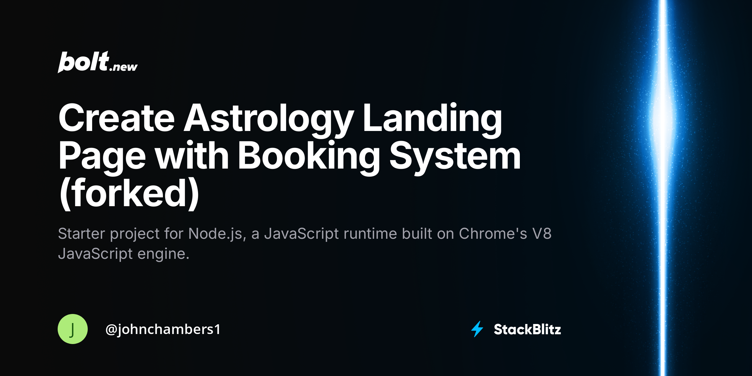 Create Astrology Landing Page with Booking System (forked) - Bolt.new