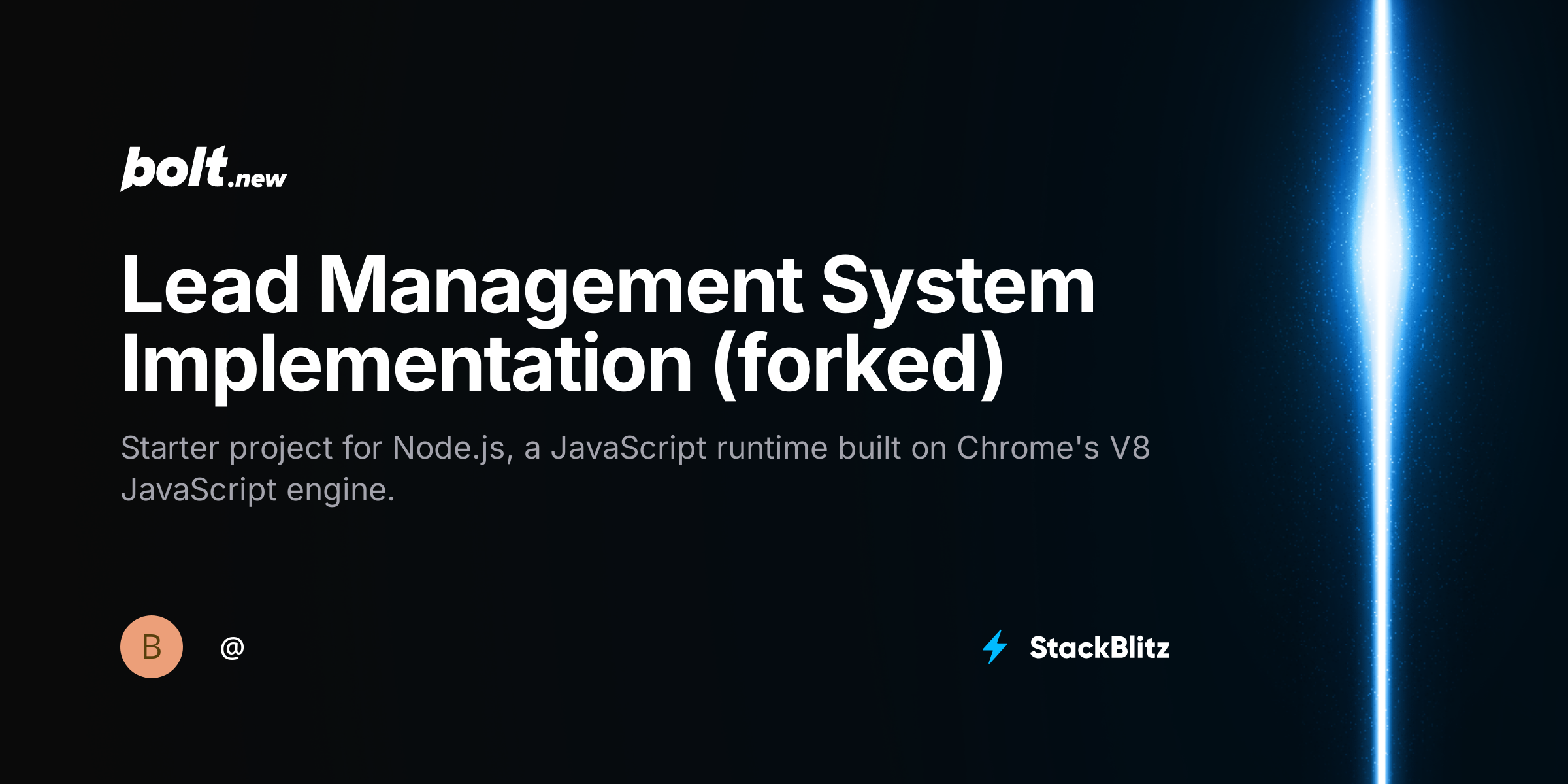 Lead Management System Implementation (forked) - Bolt.new