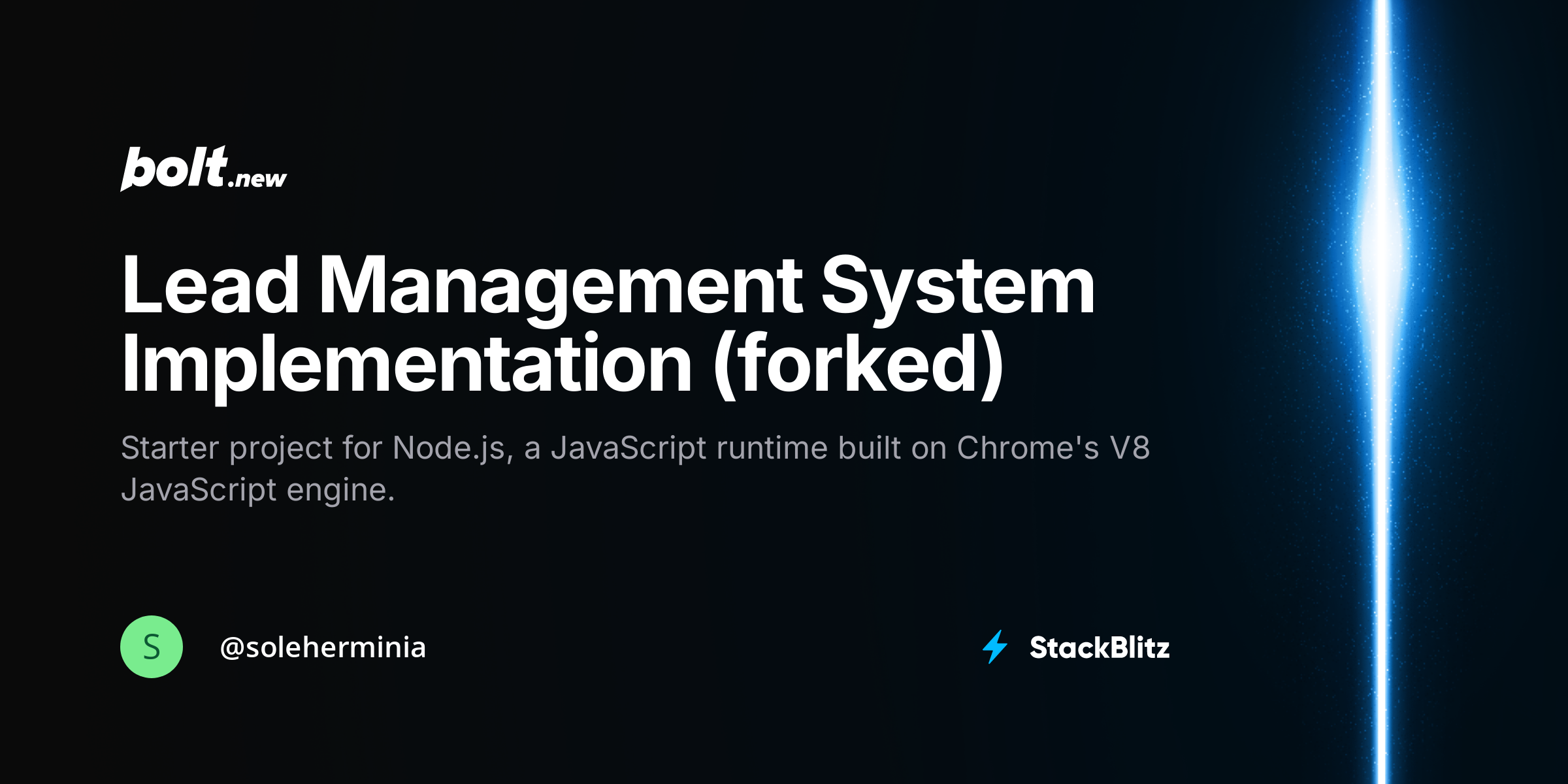 Lead Management System Implementation (forked) - Bolt.new