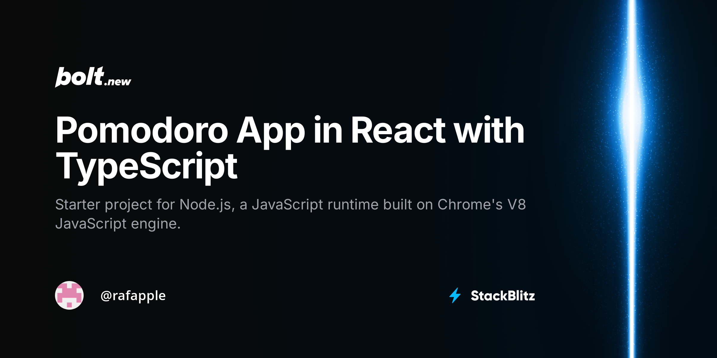 Pomodoro App in React with TypeScript - Bolt.new