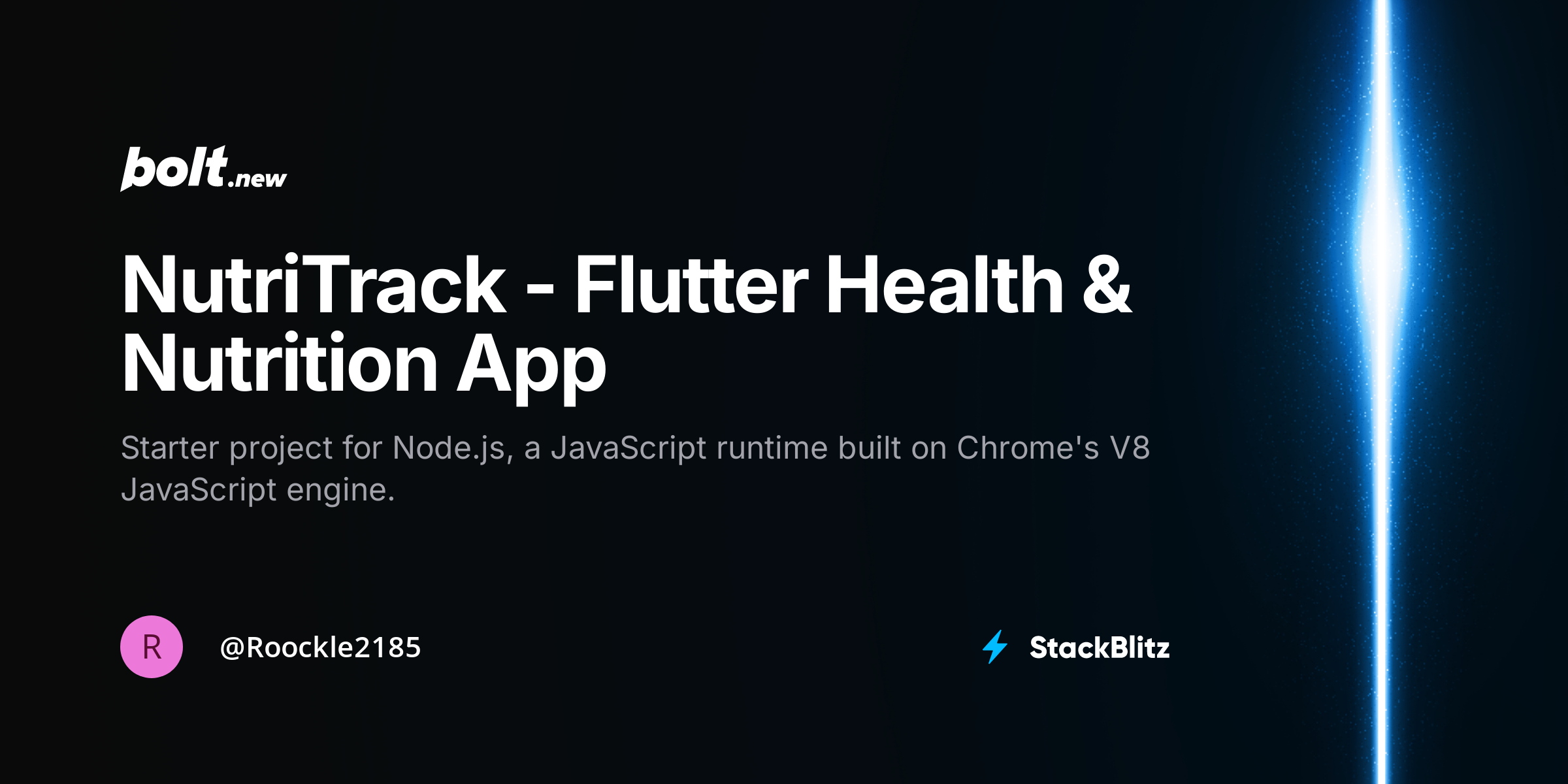 NutriTrack - Flutter Health & Nutrition App - Bolt.new
