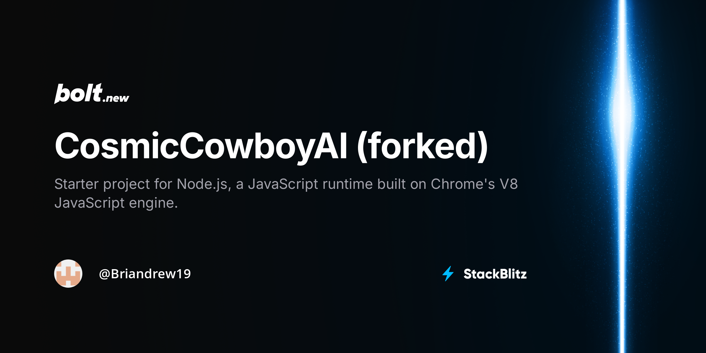 CosmicCowboyAI (forked) - Bolt.new