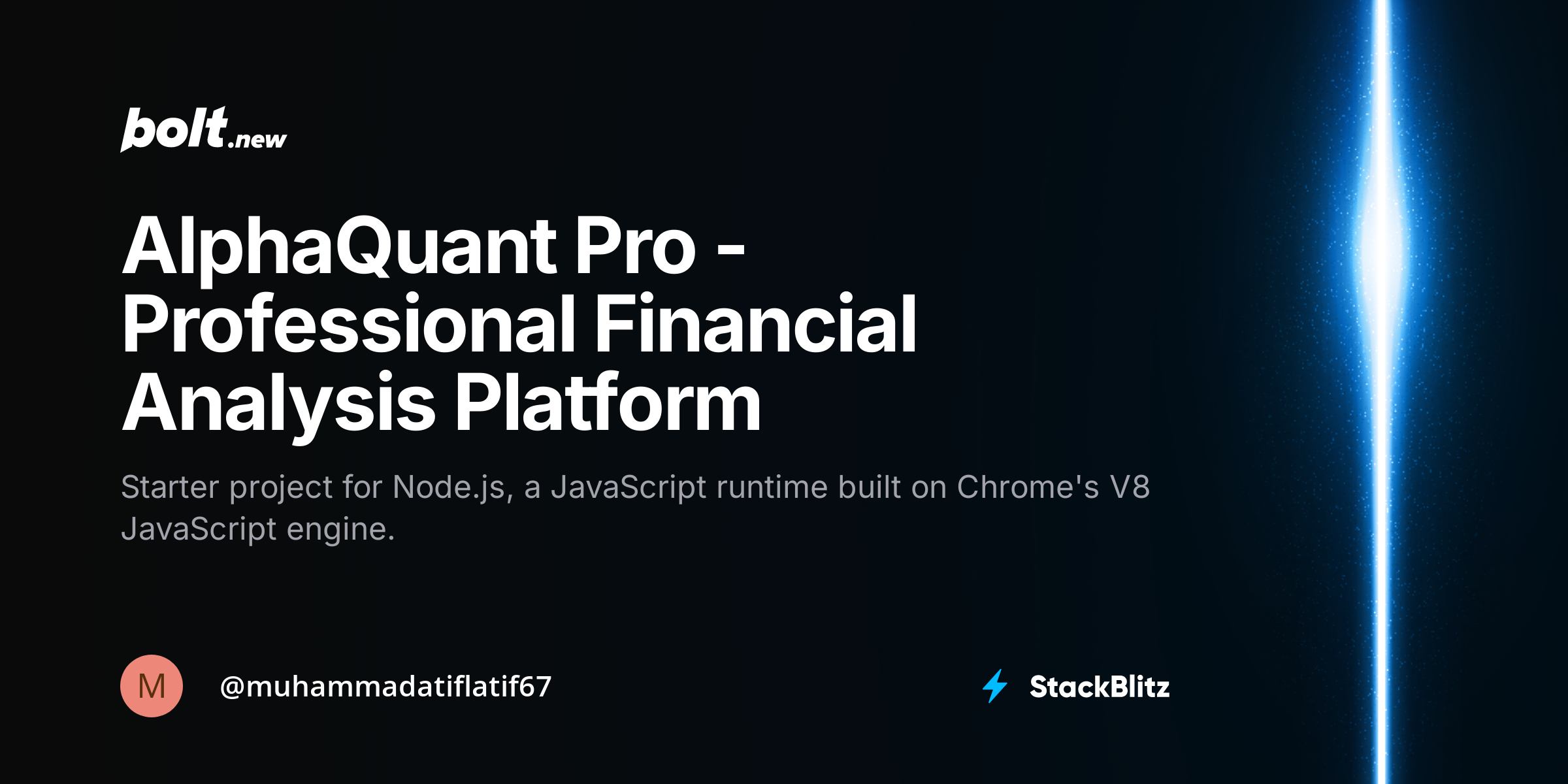 AlphaQuant Pro - Professional Financial Analysis Platform - Bolt.new