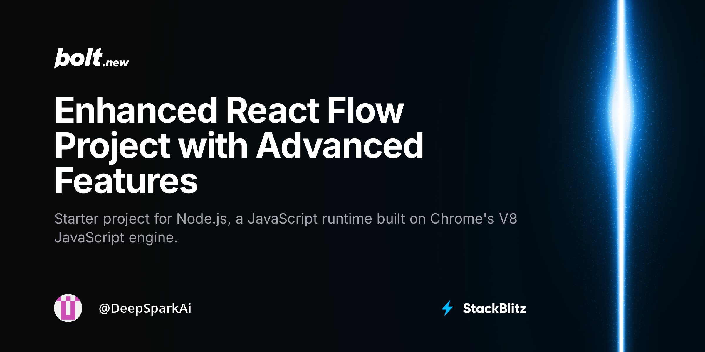 Enhanced React Flow Project with Advanced Features - Bolt.new