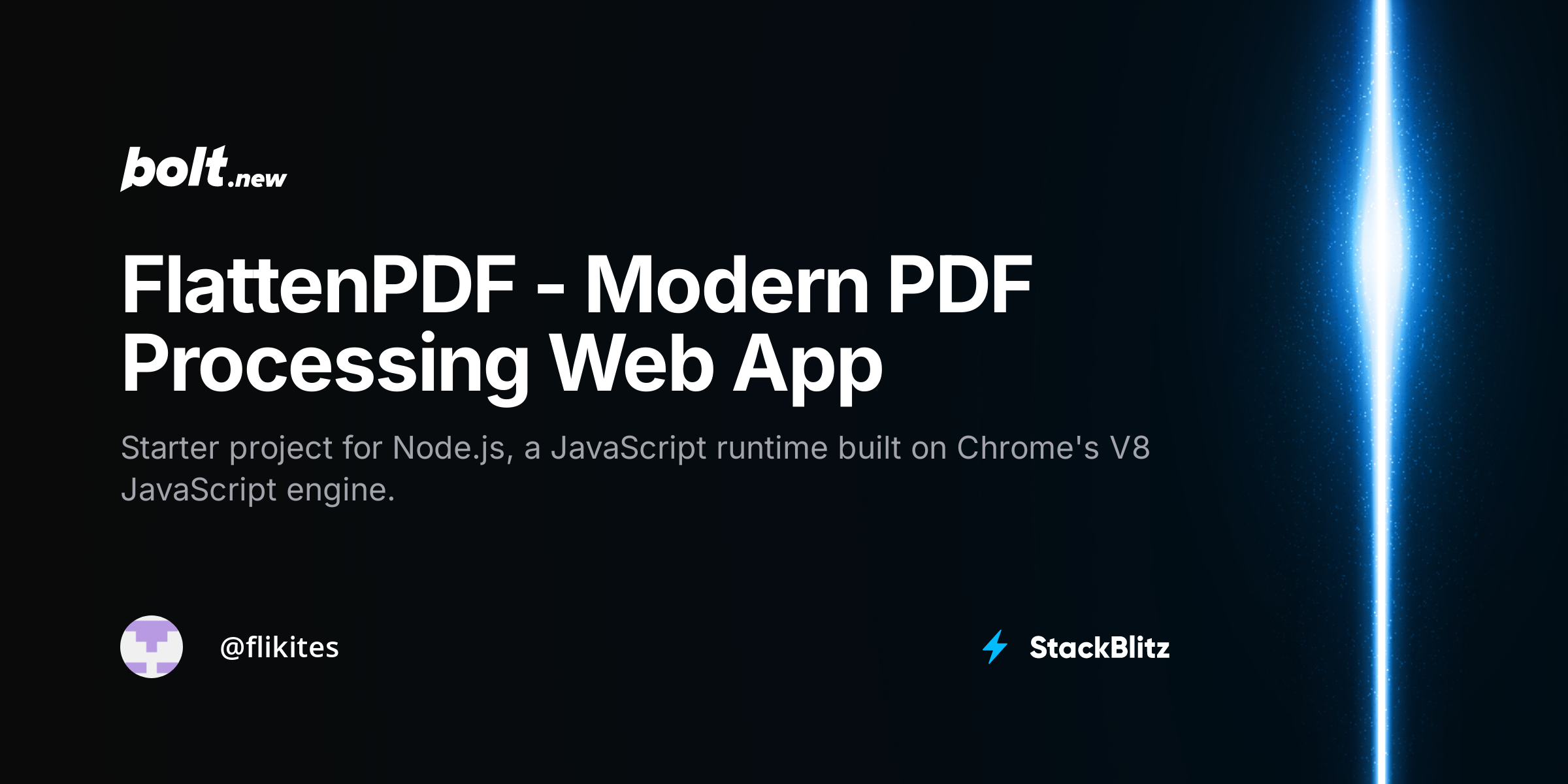 FlattenPDF - Modern PDF Processing Web App - Bolt.new
