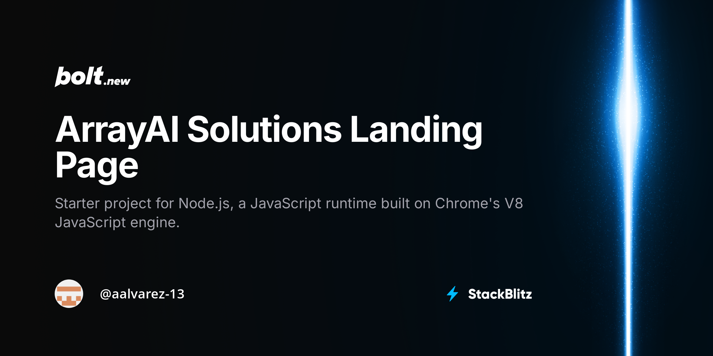 ArrayAI Solutions Landing Page - Bolt.new