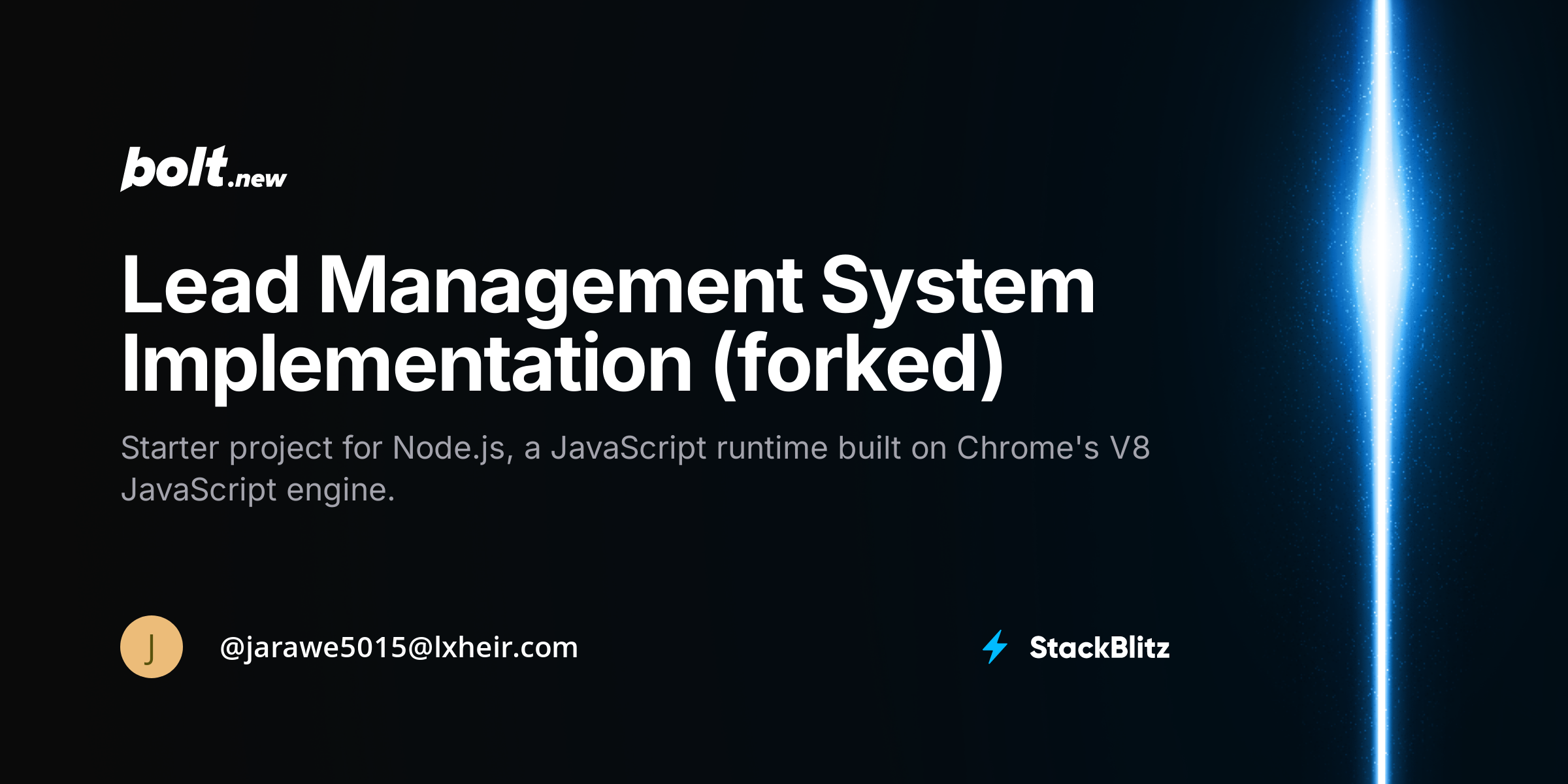 Lead Management System Implementation (forked) - Bolt.new