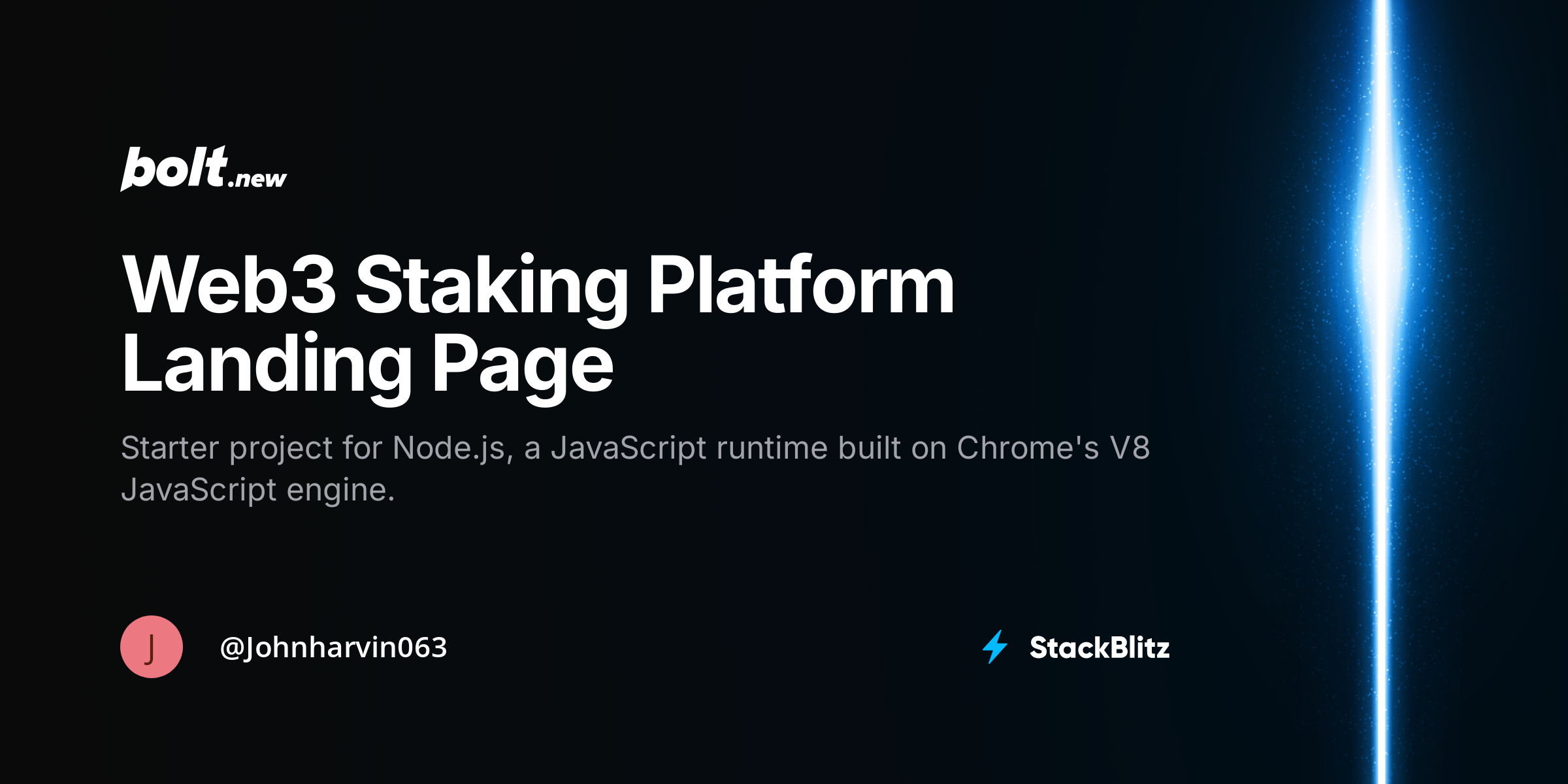 Web3 Staking Platform Landing Page