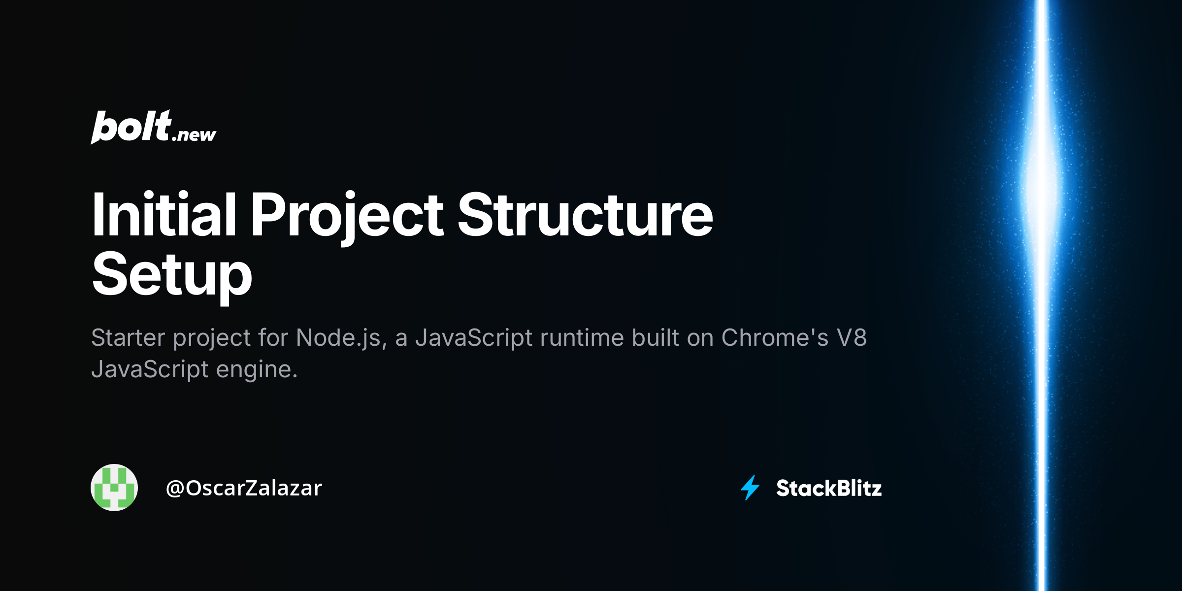 Initial Project Structure Setup - Bolt.new