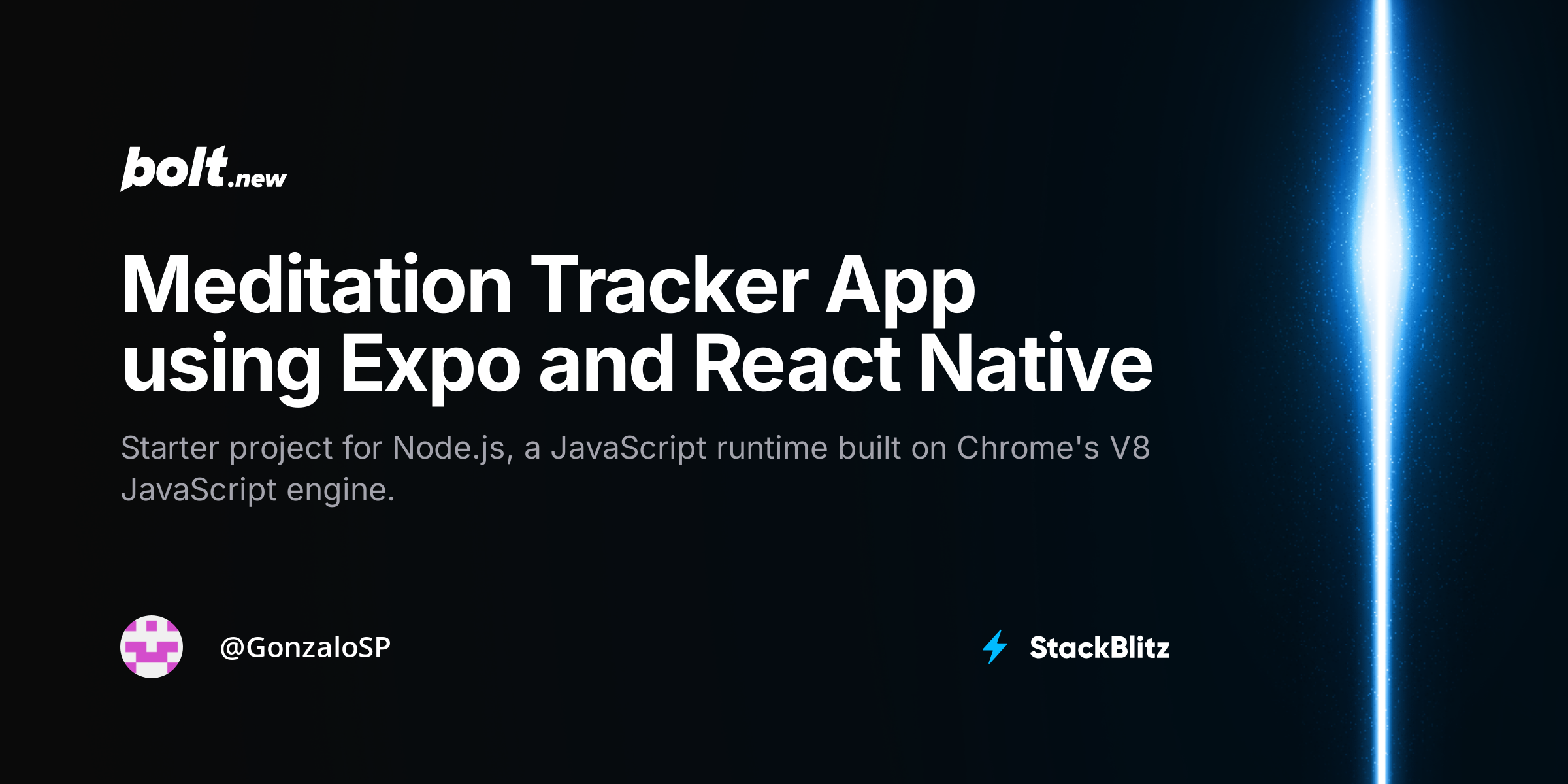 Meditation Tracker App using Expo and React Native - Bolt.new