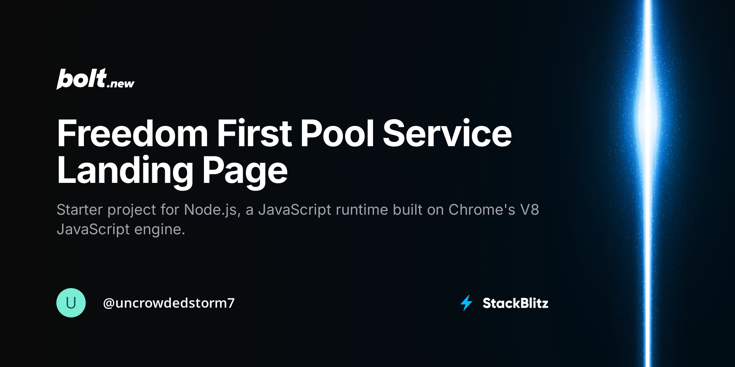 Freedom First Pool Service Landing Page - Bolt.new