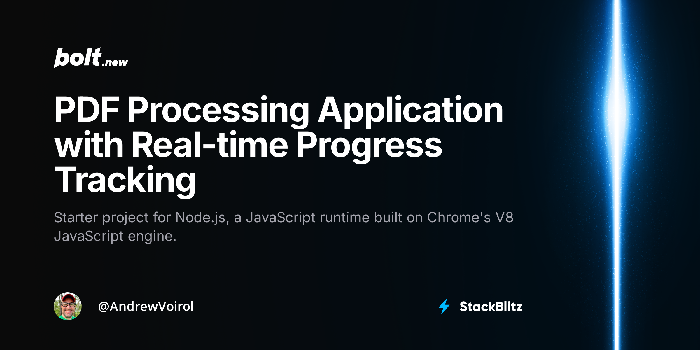 PDF Processing Application with Real-time Progress Tracking - Bolt.new