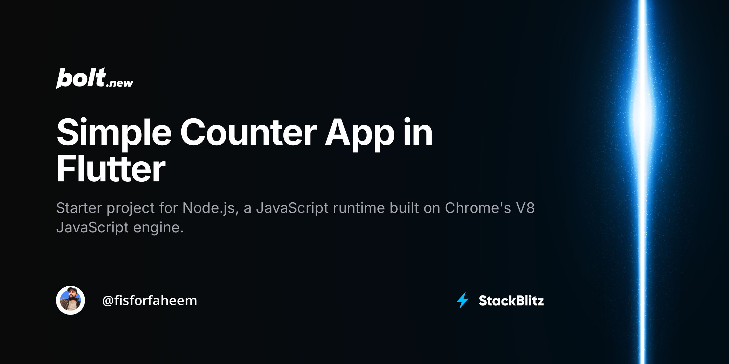 Simple Counter App in Flutter - Bolt.new