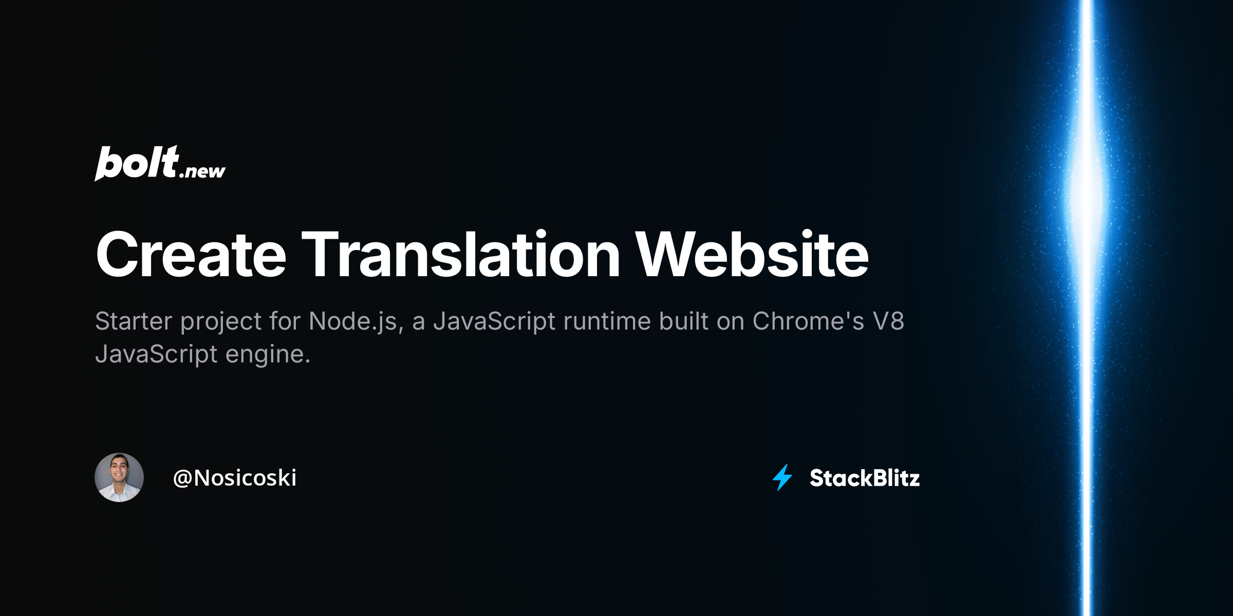 Create Translation Website