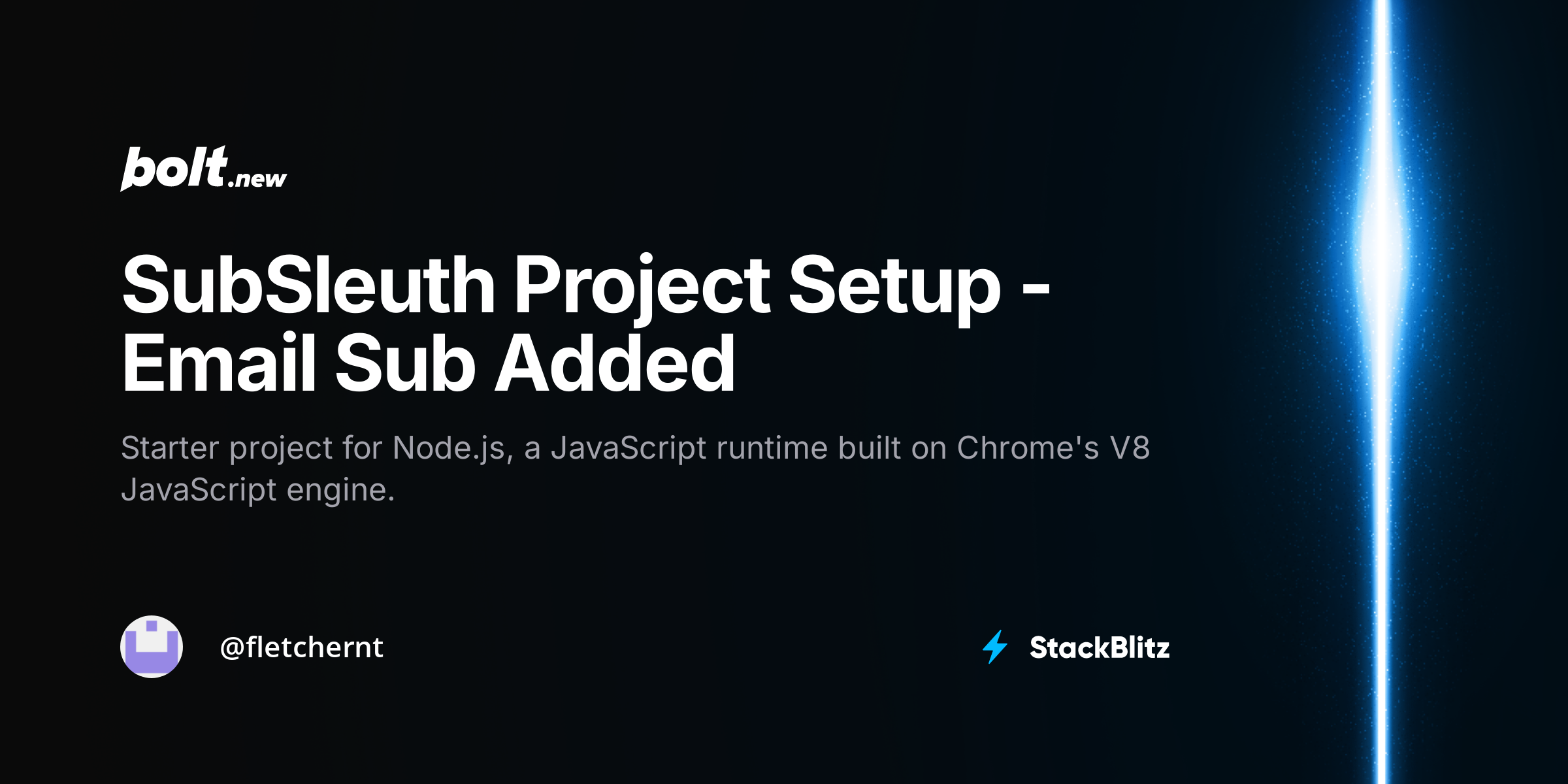 SubSleuth Project Setup - Email Sub Added - Bolt.new