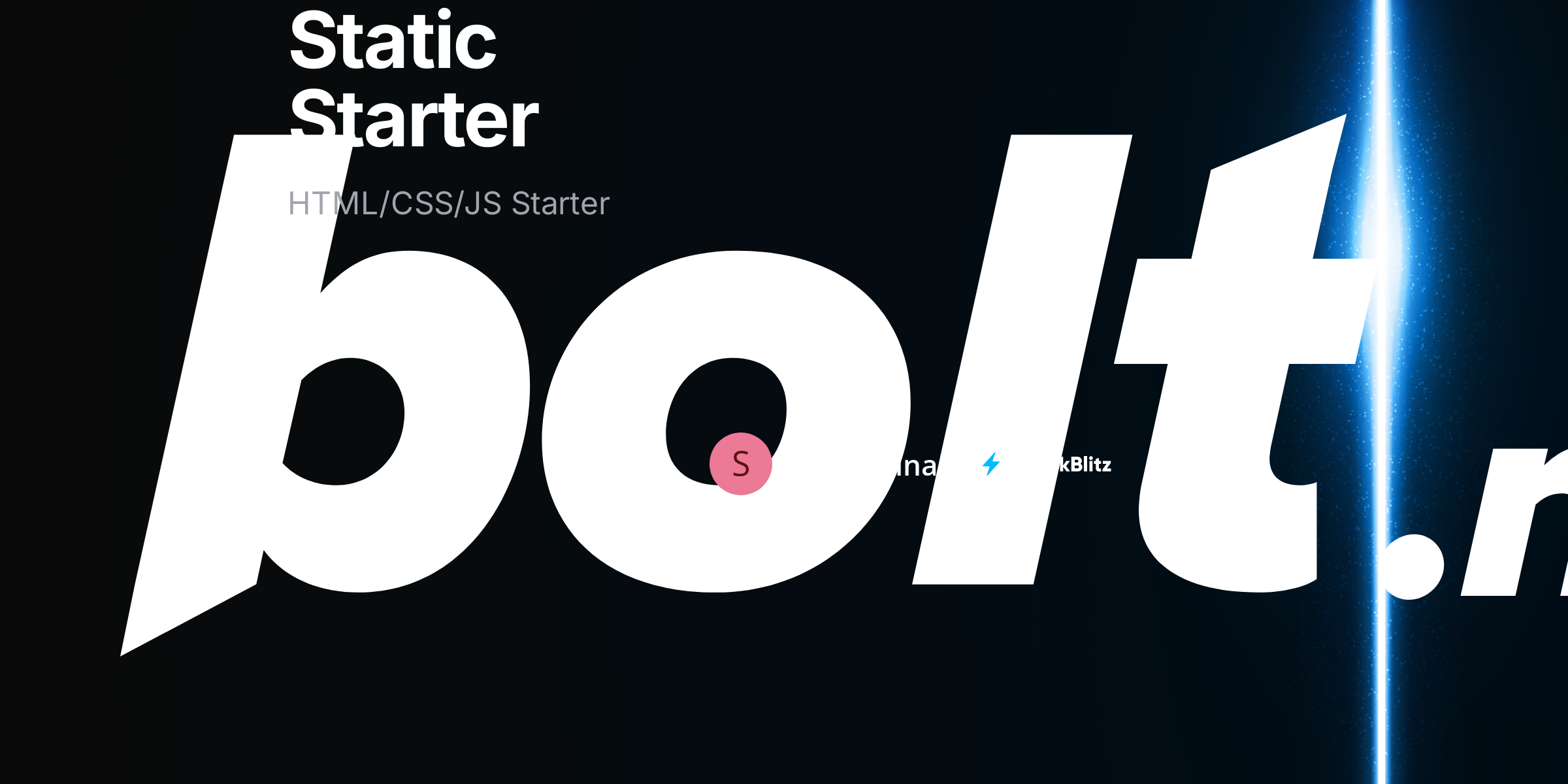 Static Starter - Bolt.new