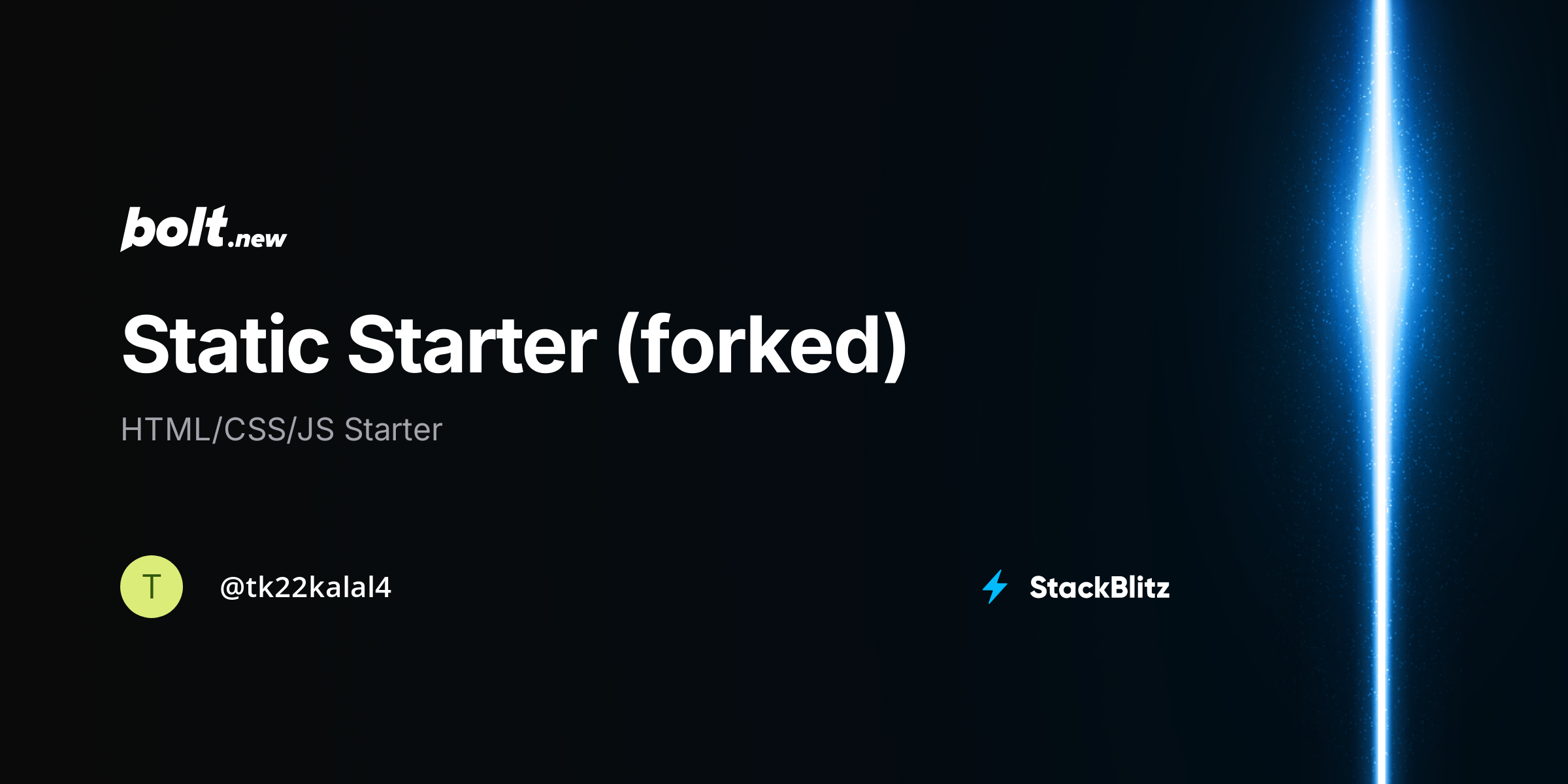 Static Starter (forked)
