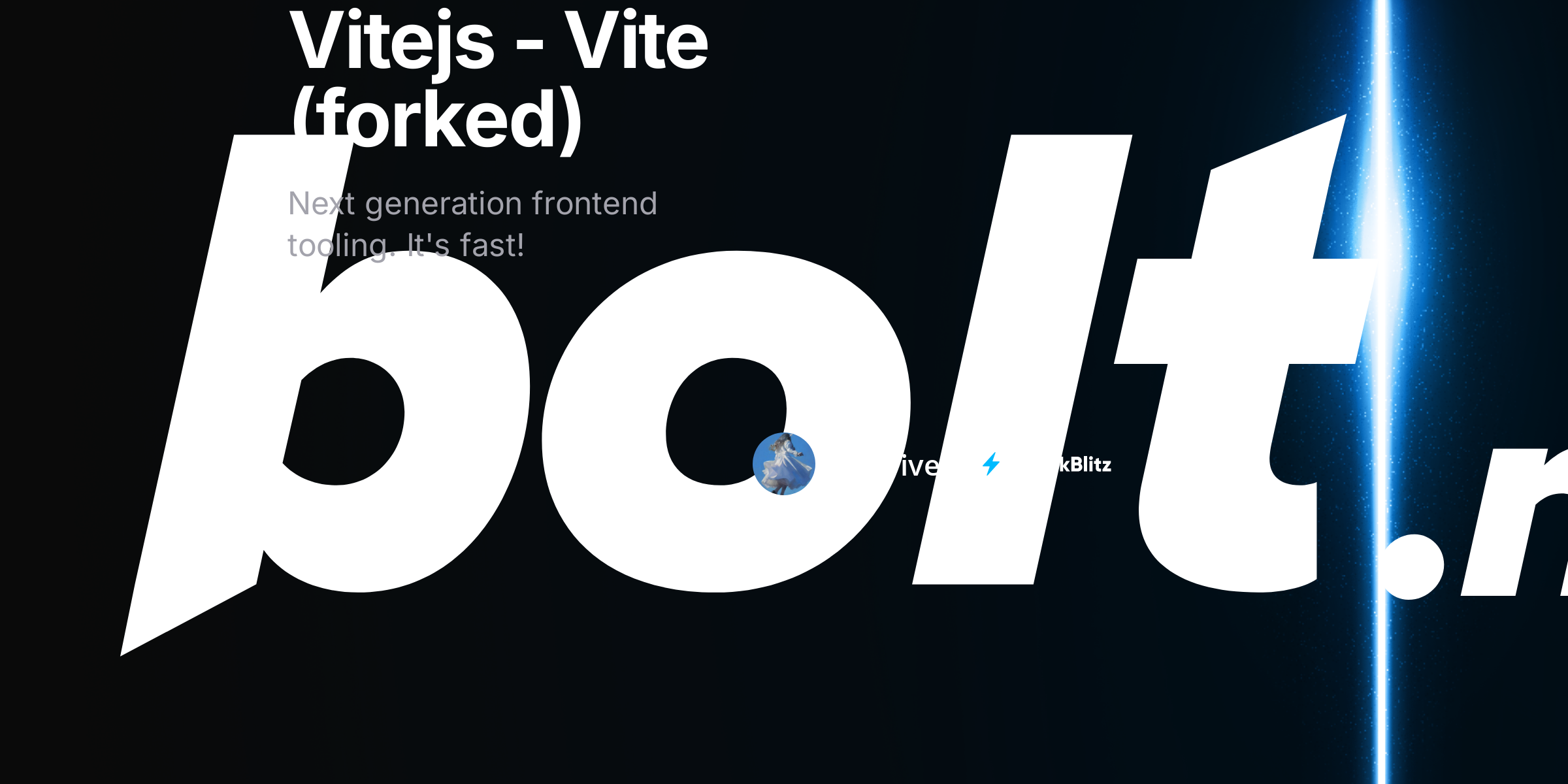 Vitejs Vite Forked Bolt New